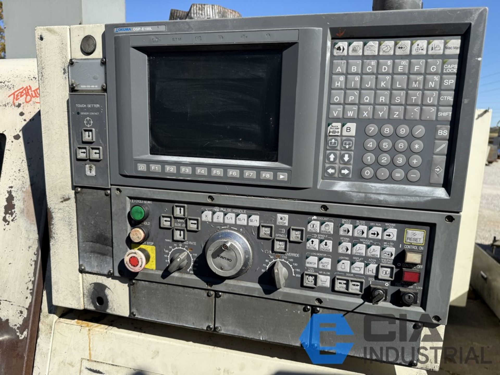 OKUMA MODEL CAPTAIN L370 CNC TURNING CENTER; S/N 0229, OKUMA OSP-E100L ...