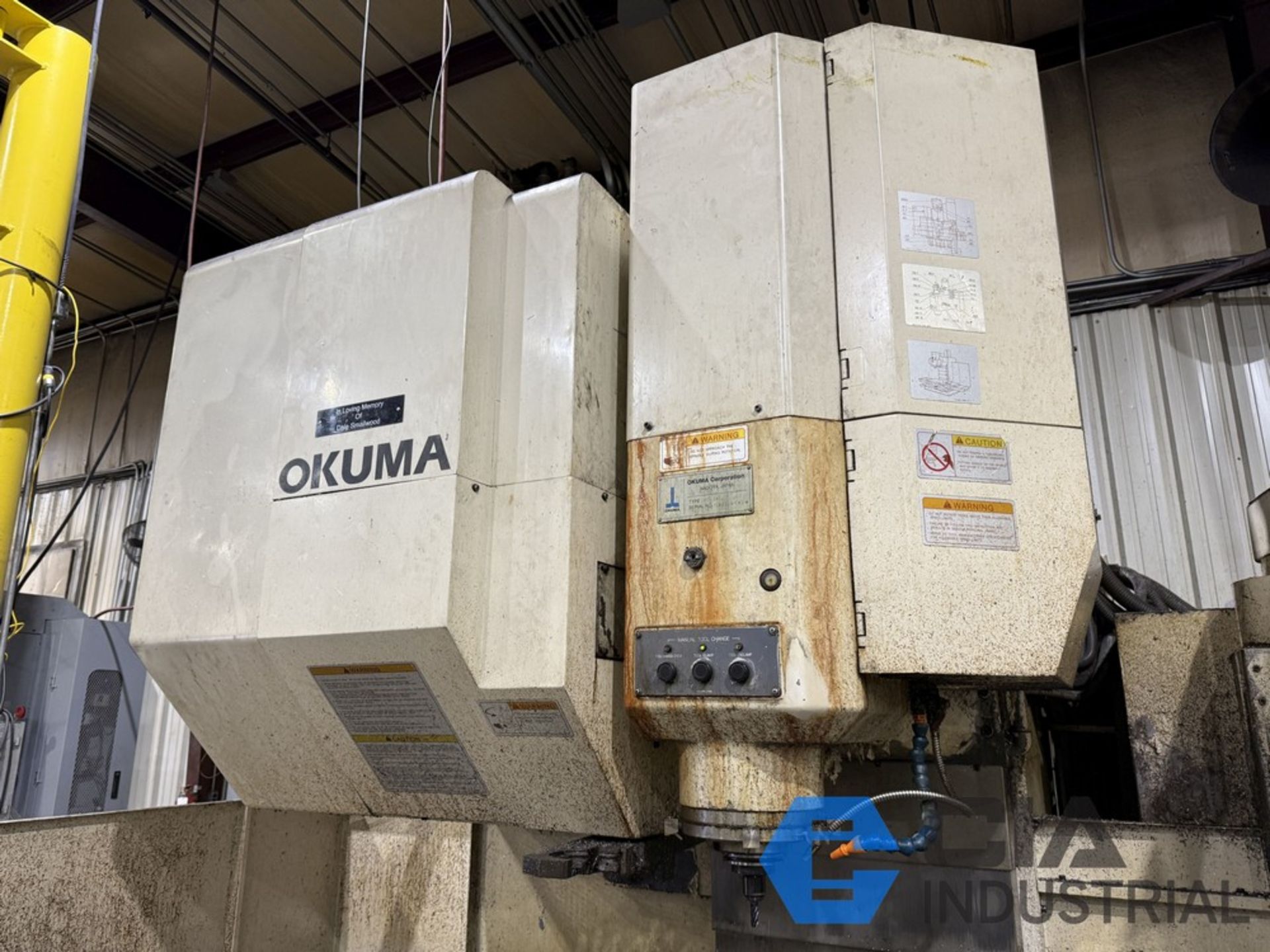 OKUMA MODEL MC-50VA VERTICAL MACHINING CENTER, 3-AXIS, 32-POSITION ATC ...