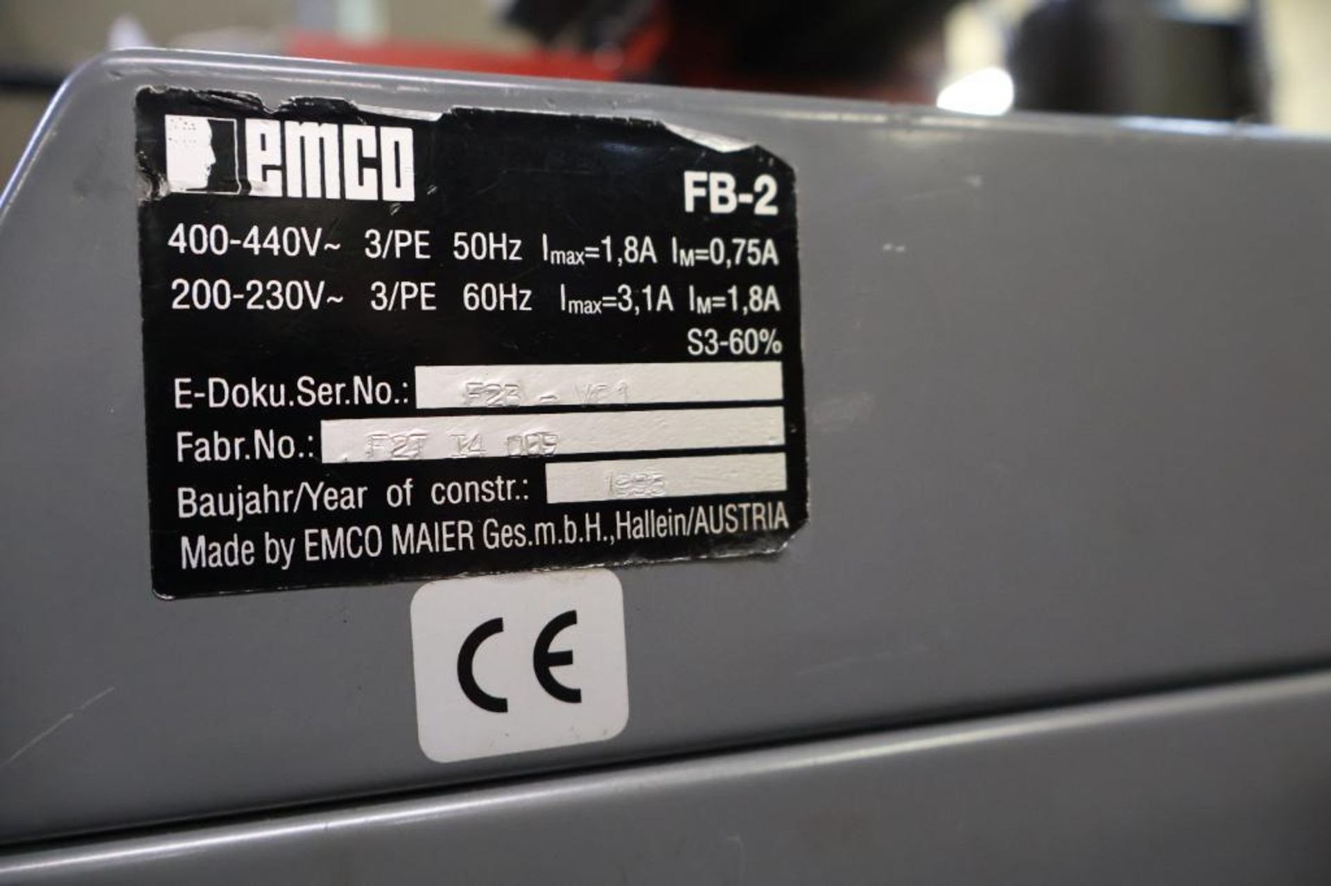 Emco FB-2 milling machine w/ vise & stand