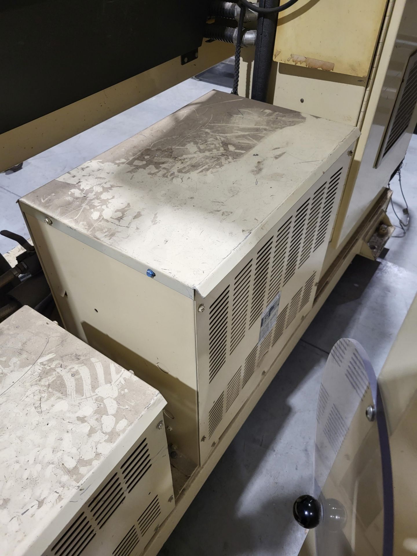 DELTAPLAST Plastic extruder mounted on steel base, complete with main ...