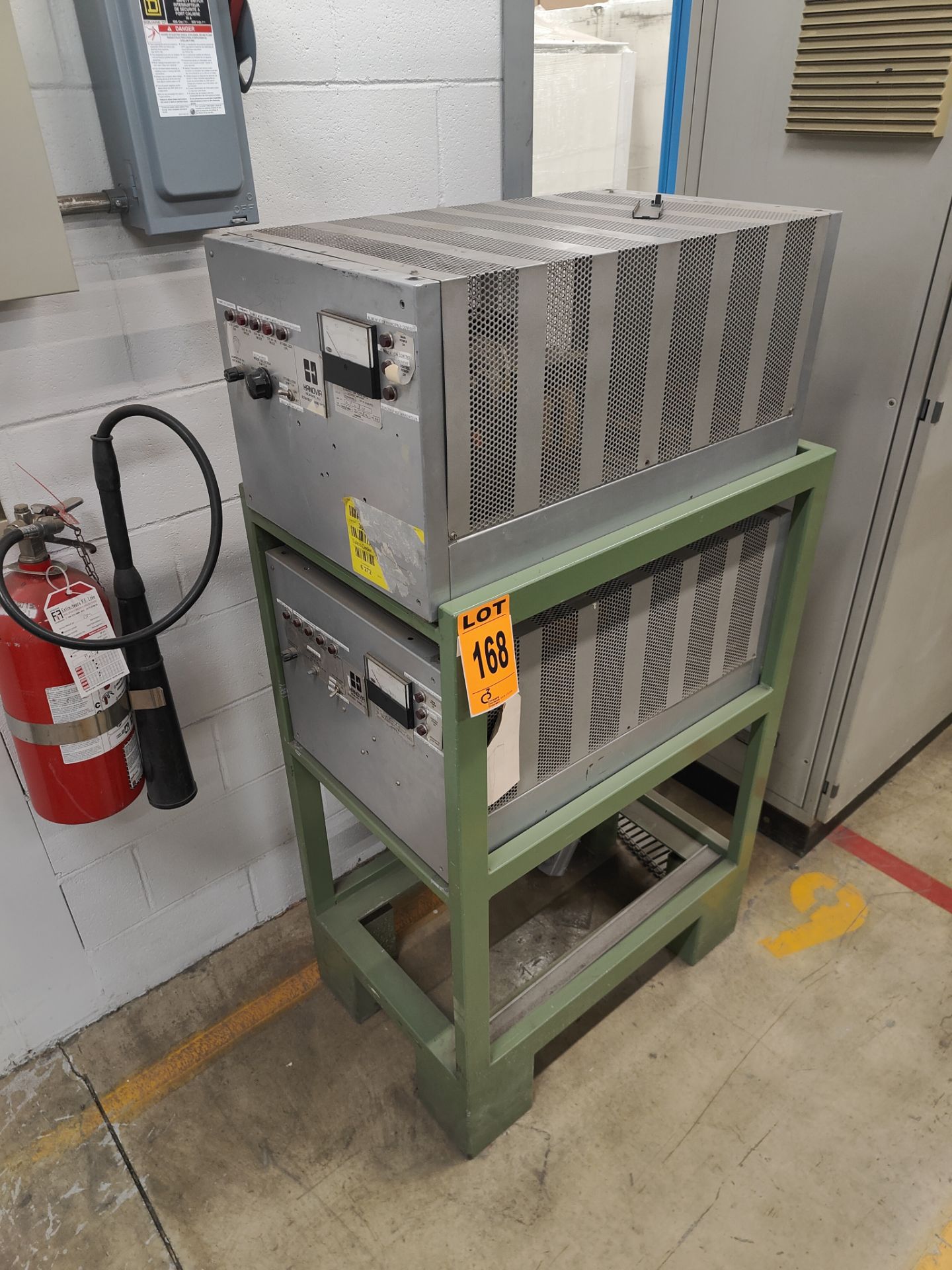 Set of (2) HANOVIA Ultraviolet Curing Units on Steel FrameRigging Fees ...