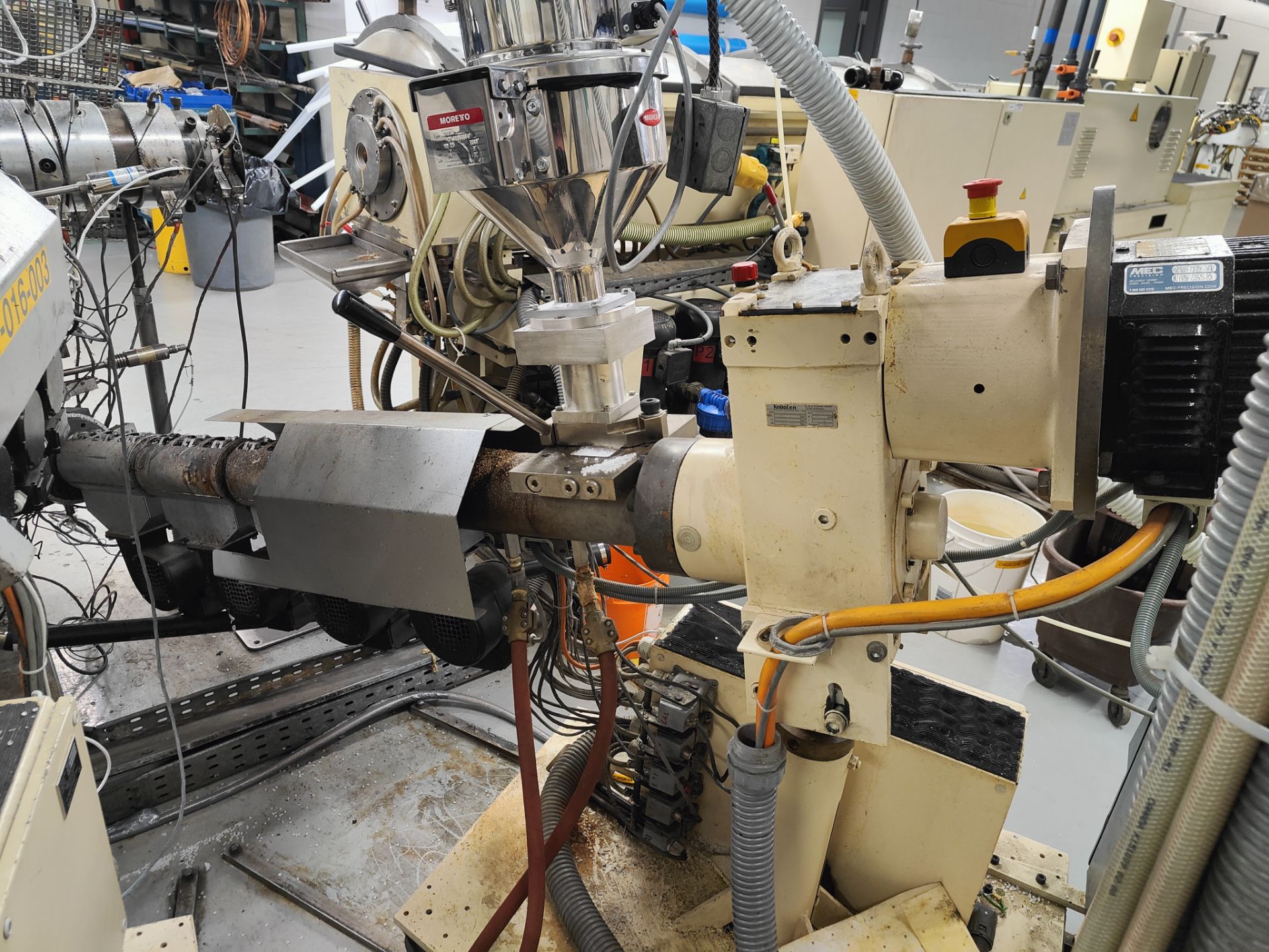 BREYER Extruder with MORETTO Hopper Loader mod. R3C42 (2017), MORETTO ...