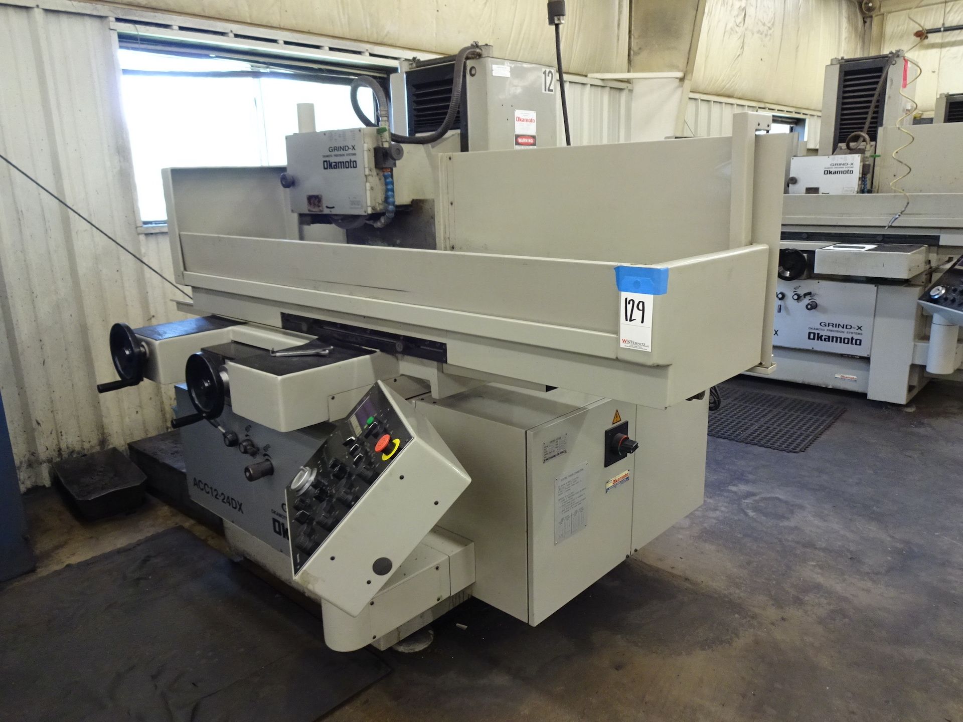 OKAMOTO 12 IN. X 24 IN. MODEL ACC-1224DX GRIND-X HYDRAULIC HORIZONTAL ...