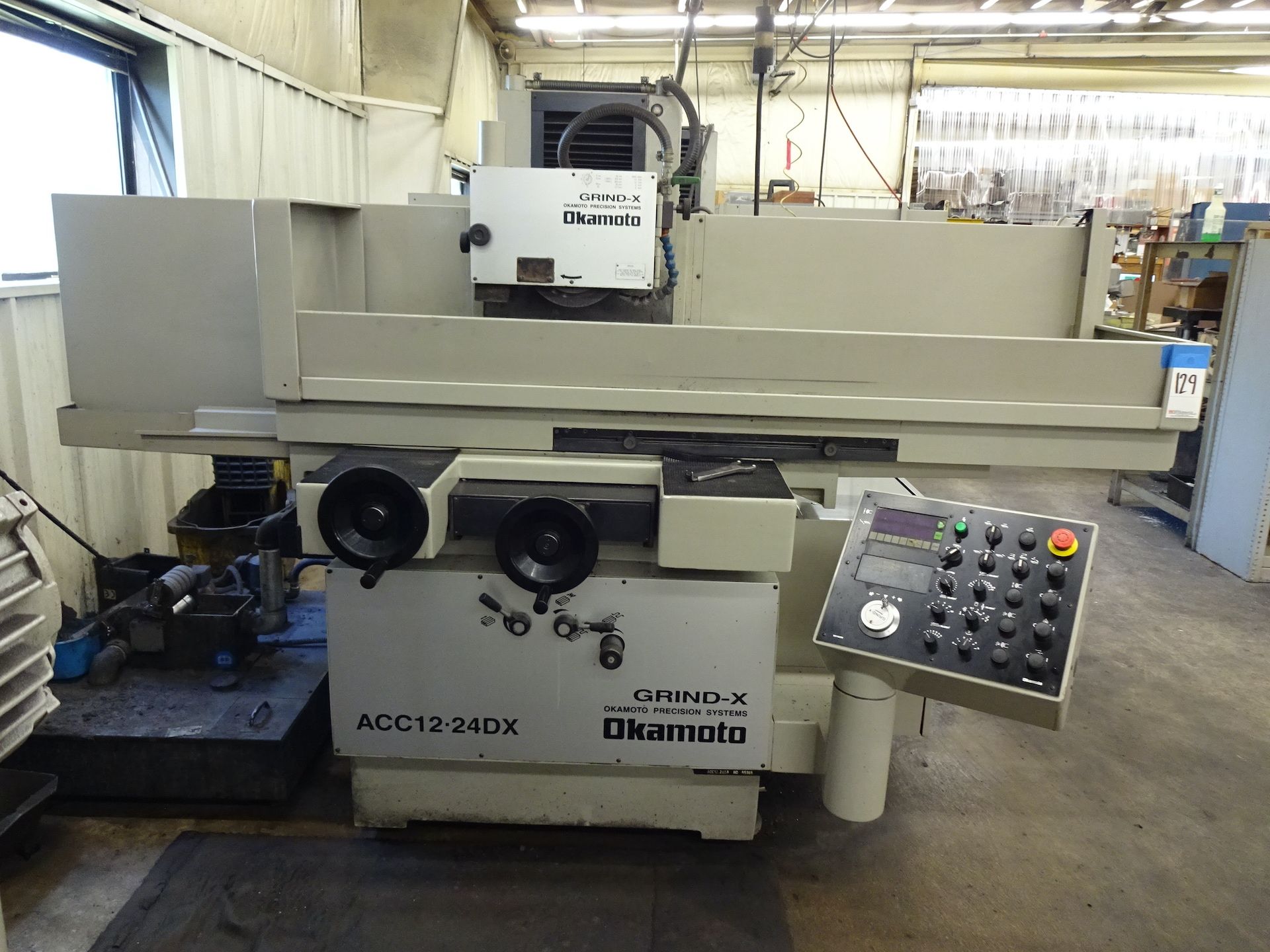 OKAMOTO 12 IN. X 24 IN. MODEL ACC-1224DX GRIND-X HYDRAULIC HORIZONTAL ...