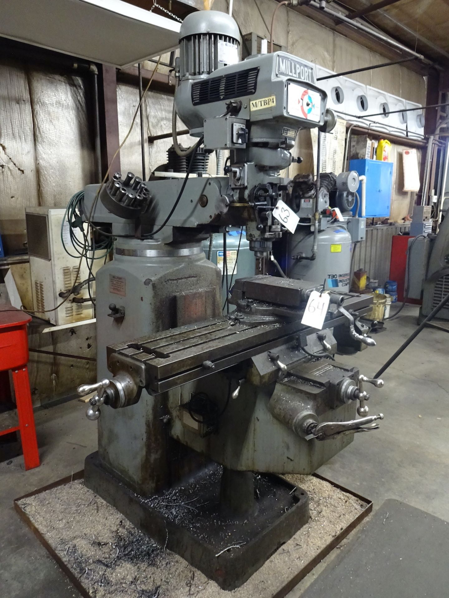 MILLPORT 3 HP MODEL 3KVH VERTICAL MILLING MACHINE, S/N 5273 (1985 ...