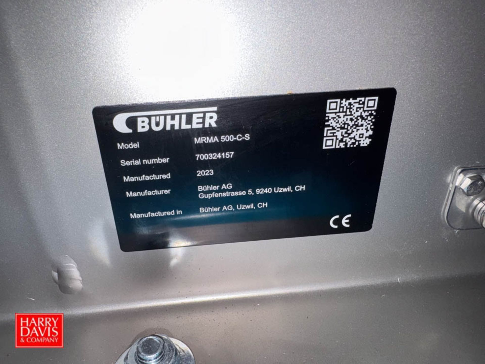 NEW Bühler Mixer, Model: MRMA500-C-5, S/N: 700324157 with Lower Surge ...