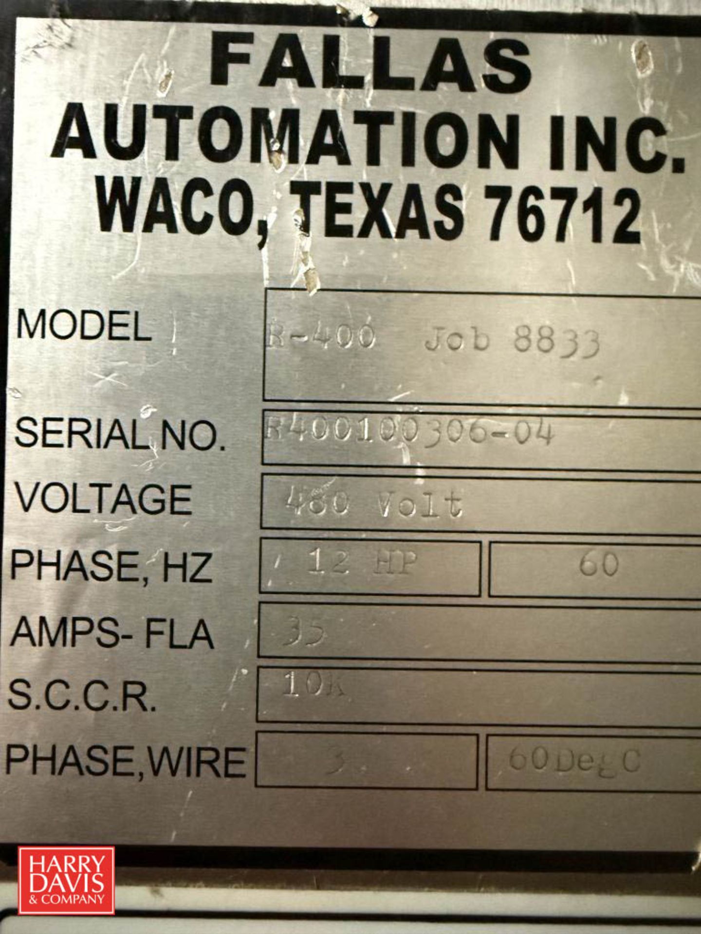 Fallas Automation S/S Locking Main Power Supply Panel: 48” Width x 75 ...