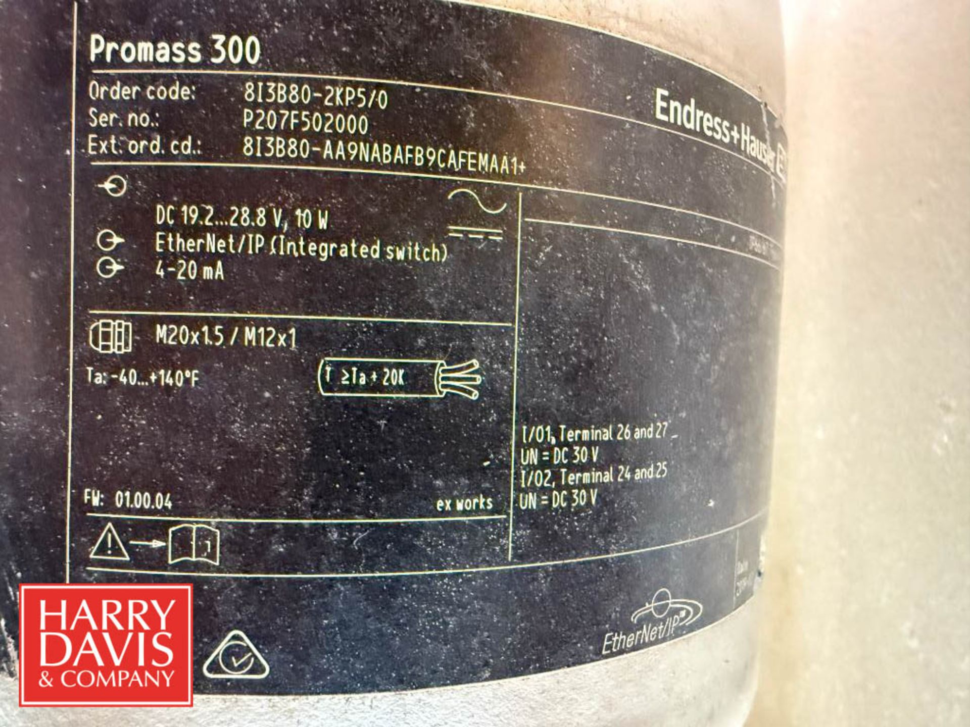 Endress+Hauser Promass 1 & 300 Coriolis Flowmeters (Location: St. Louis ...