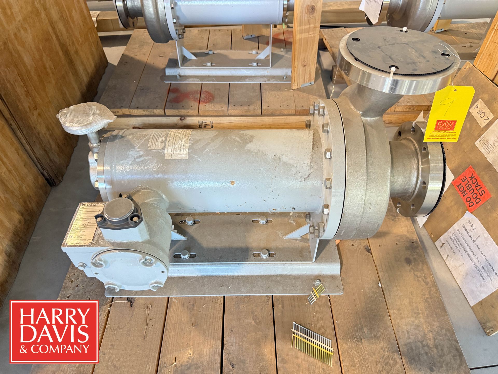 NEVER INSTALLED Teikoku Chempump Centrifugal Pump, Model: P42-526C4M, S ...