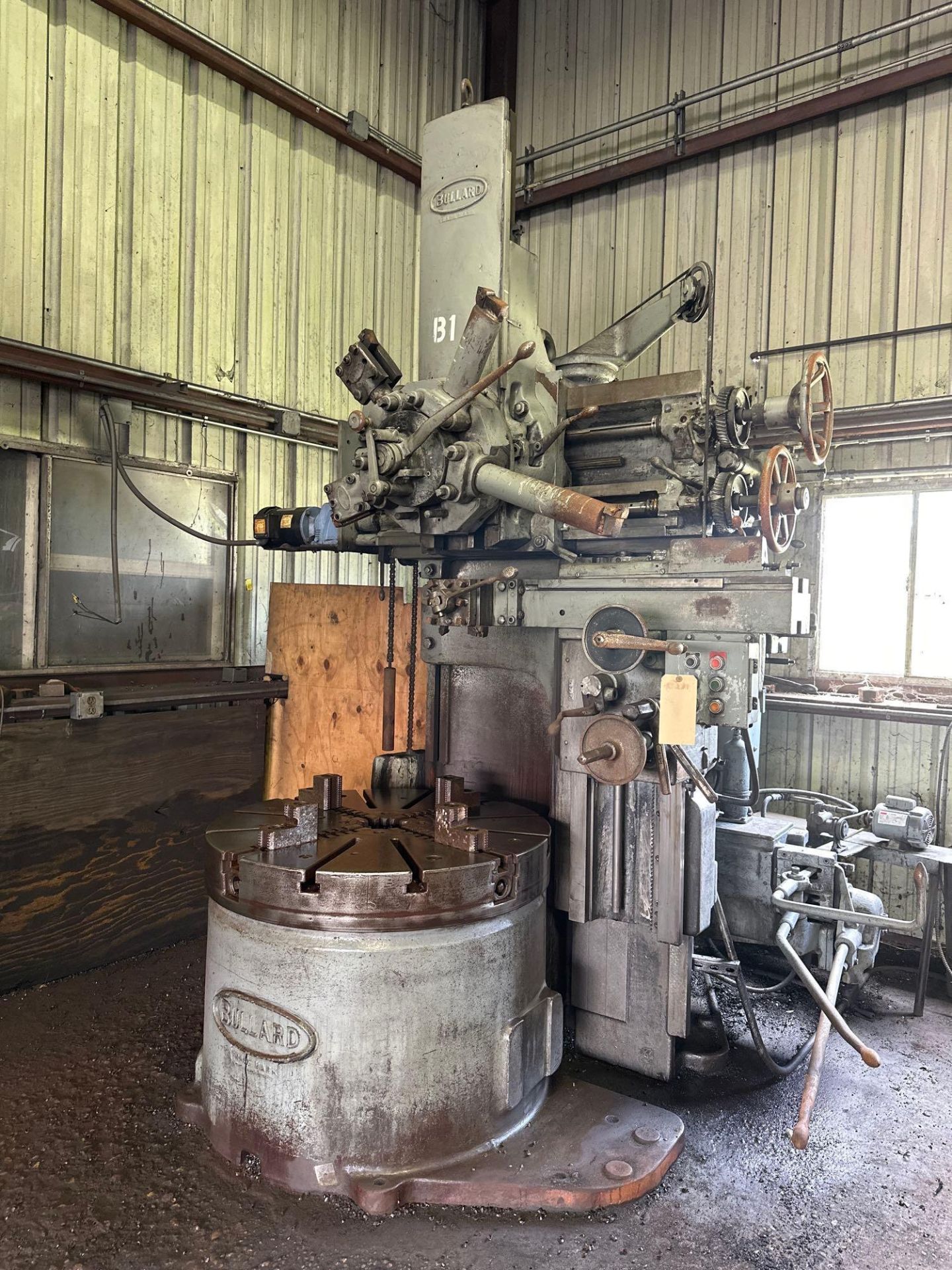 42 Bullard Vertical Turret Lathe, VTL, turret head, side head, 4 jaw ...