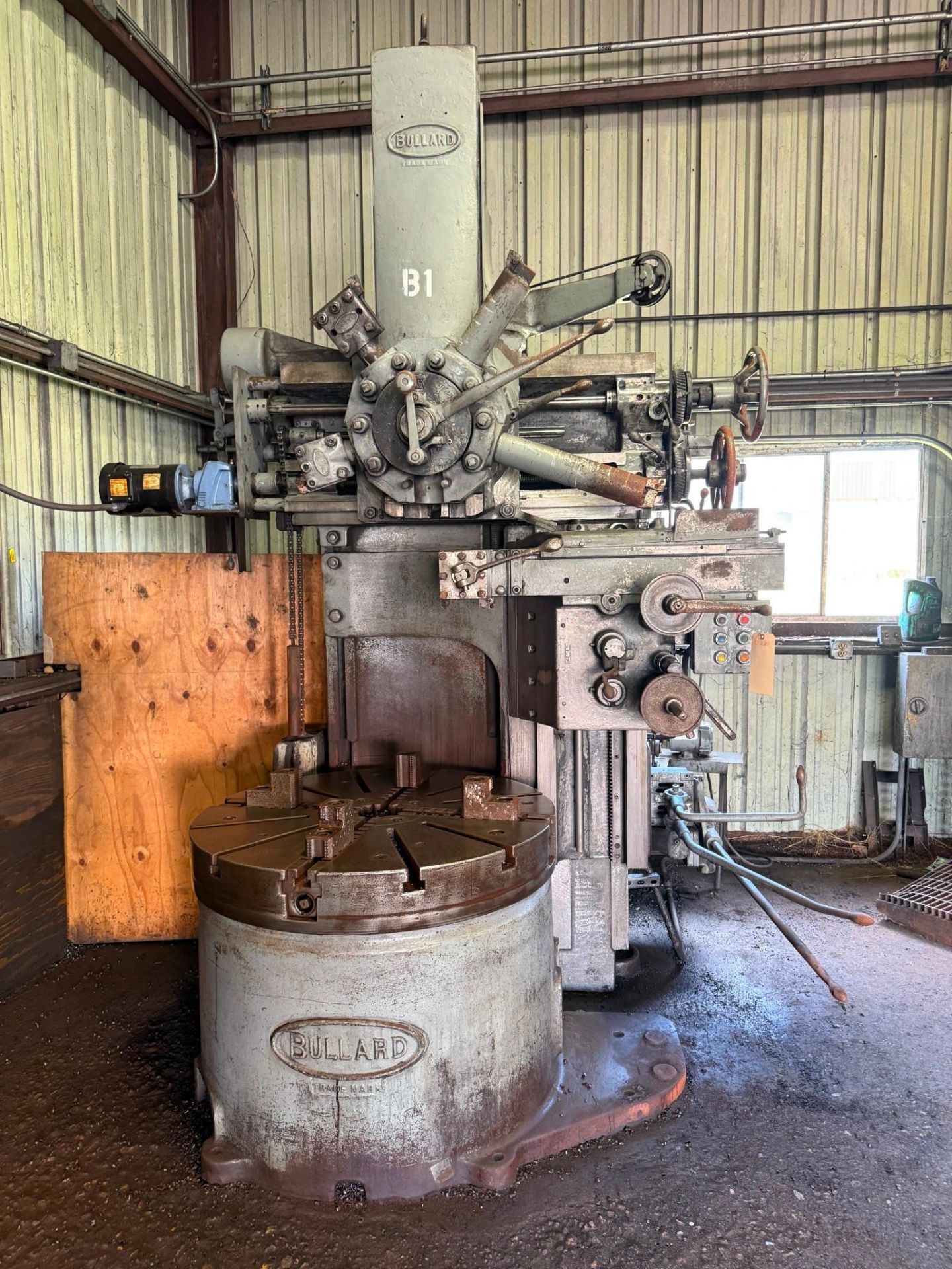 42 Bullard Vertical Turret Lathe, VTL, turret head, side head, 4 jaw ...