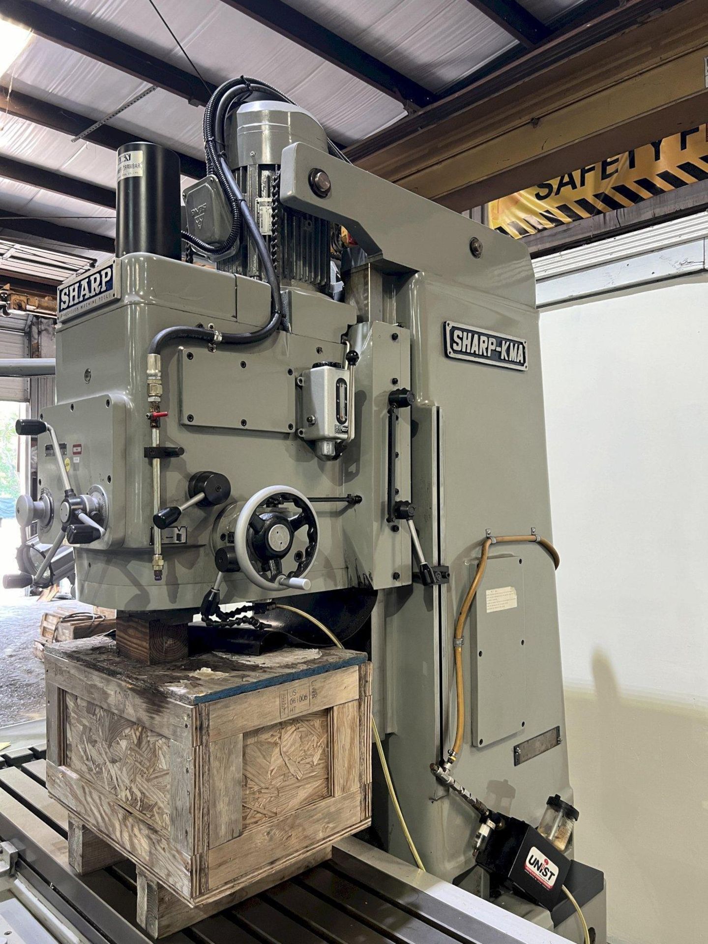 Sharp Model KMA-2 Vertical Milling Machine, S/N 4444, LabelUnitTable ...