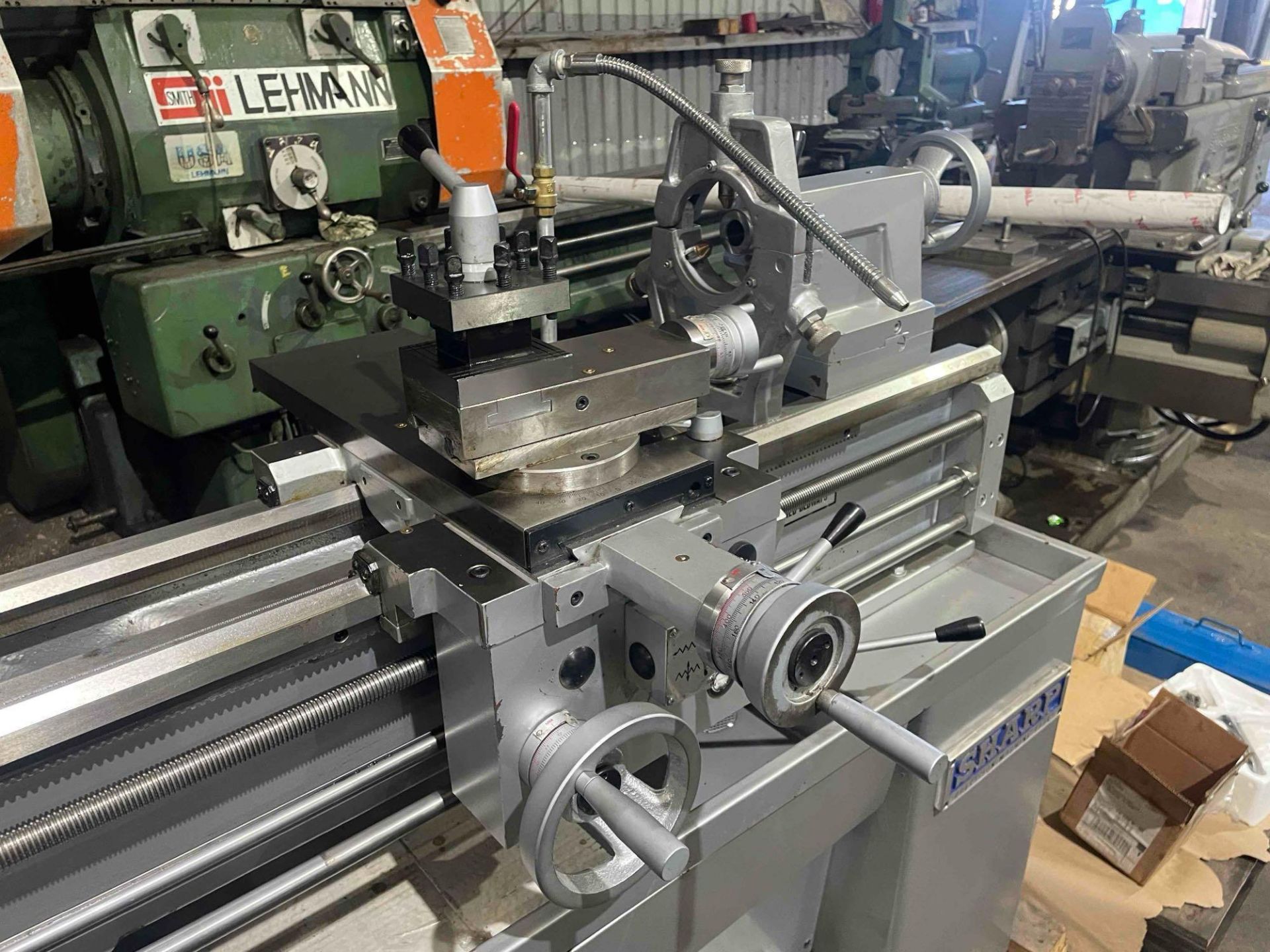 14 X 40 Sharp Precision Lathe, Model 1140 F, S/N 21844, with tooling ...