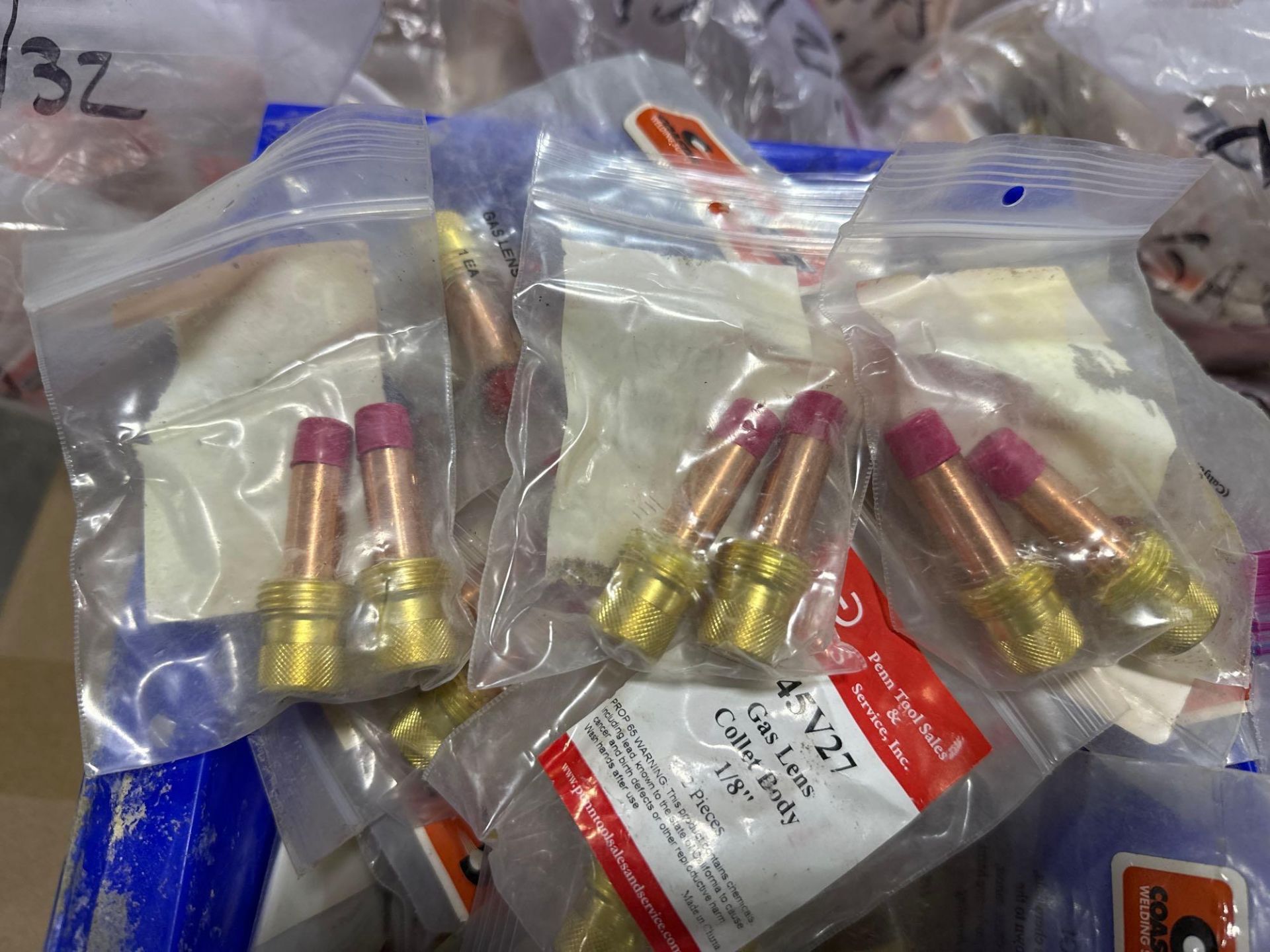 Large Lot of New Gas Lend Collet Bodies, Estimated. (50+) 45V27 Gas ...