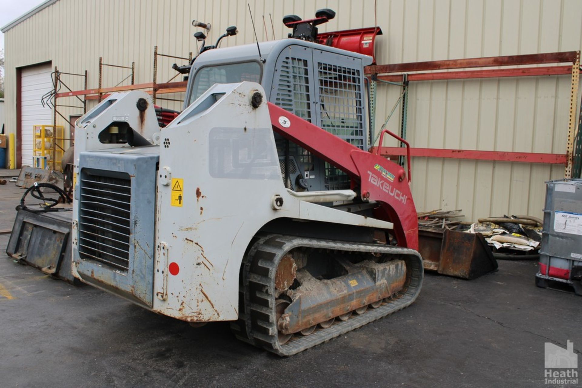 2014 TAKEUCHI MODEL TL12 TRACK SKID STEER, S/N 201201324, WITH BUCKET ...