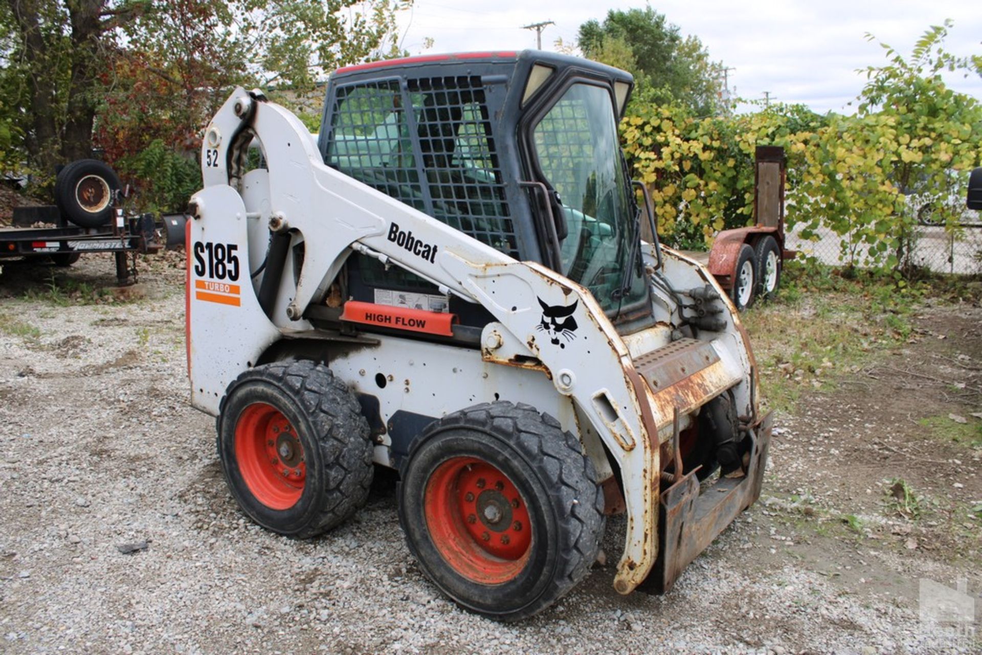 2012 BOBCAT MODEL S185 TURBO SKID STEER, S/N A3L942552, WITH ENCLOSURE ...