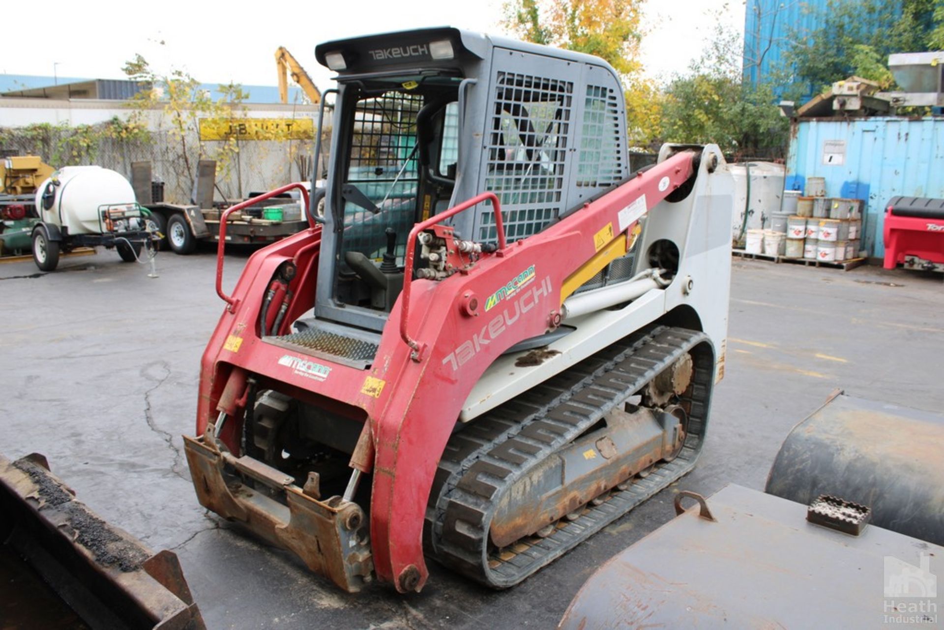 2014 TAKEUCHI MODEL TL12 TRACK SKID STEER, S/N 201201324, WITH BUCKET ...