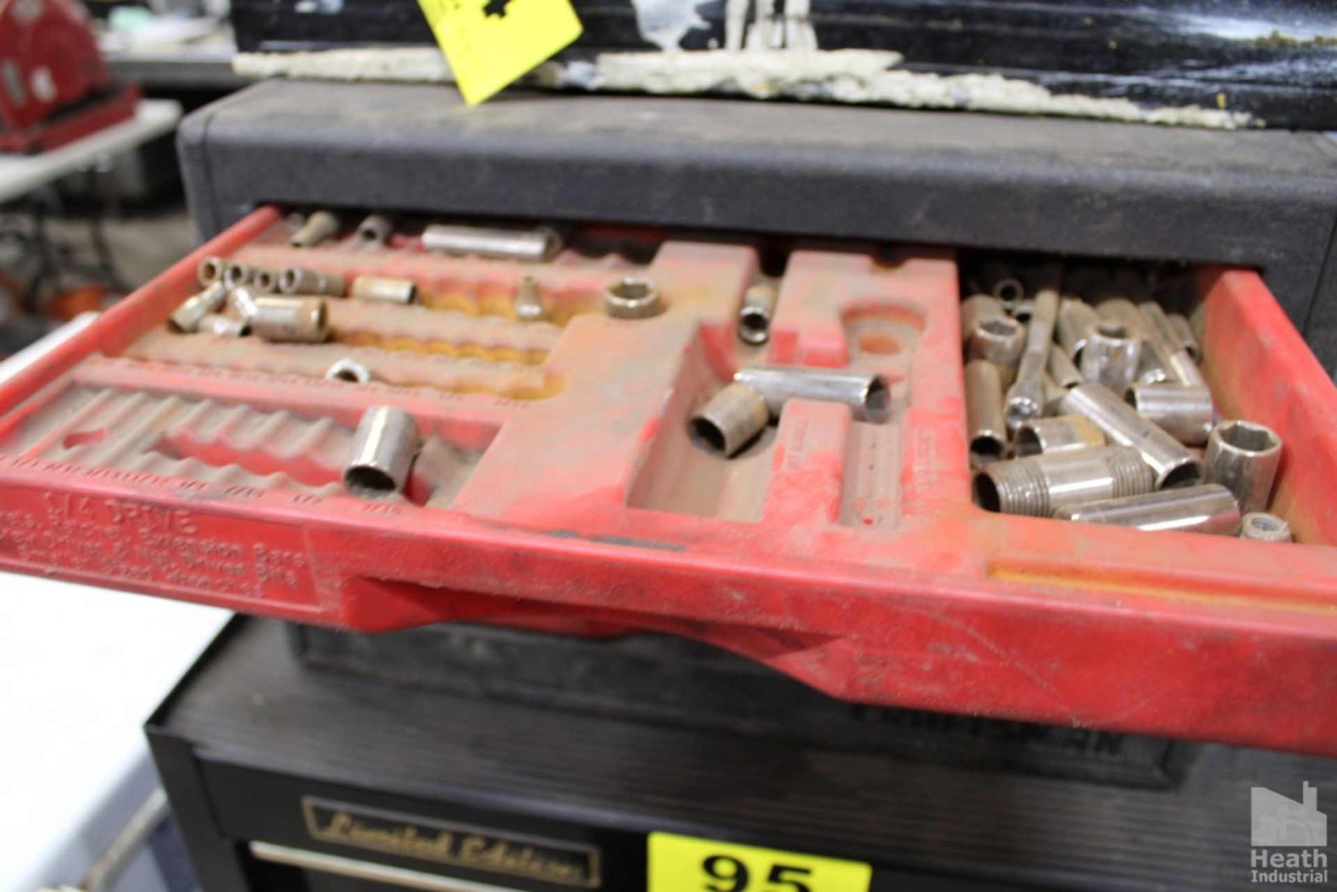 CRAFTSMAN TOOL BOX AND CRAFTSMAN ASSORTED SOCKET SETS