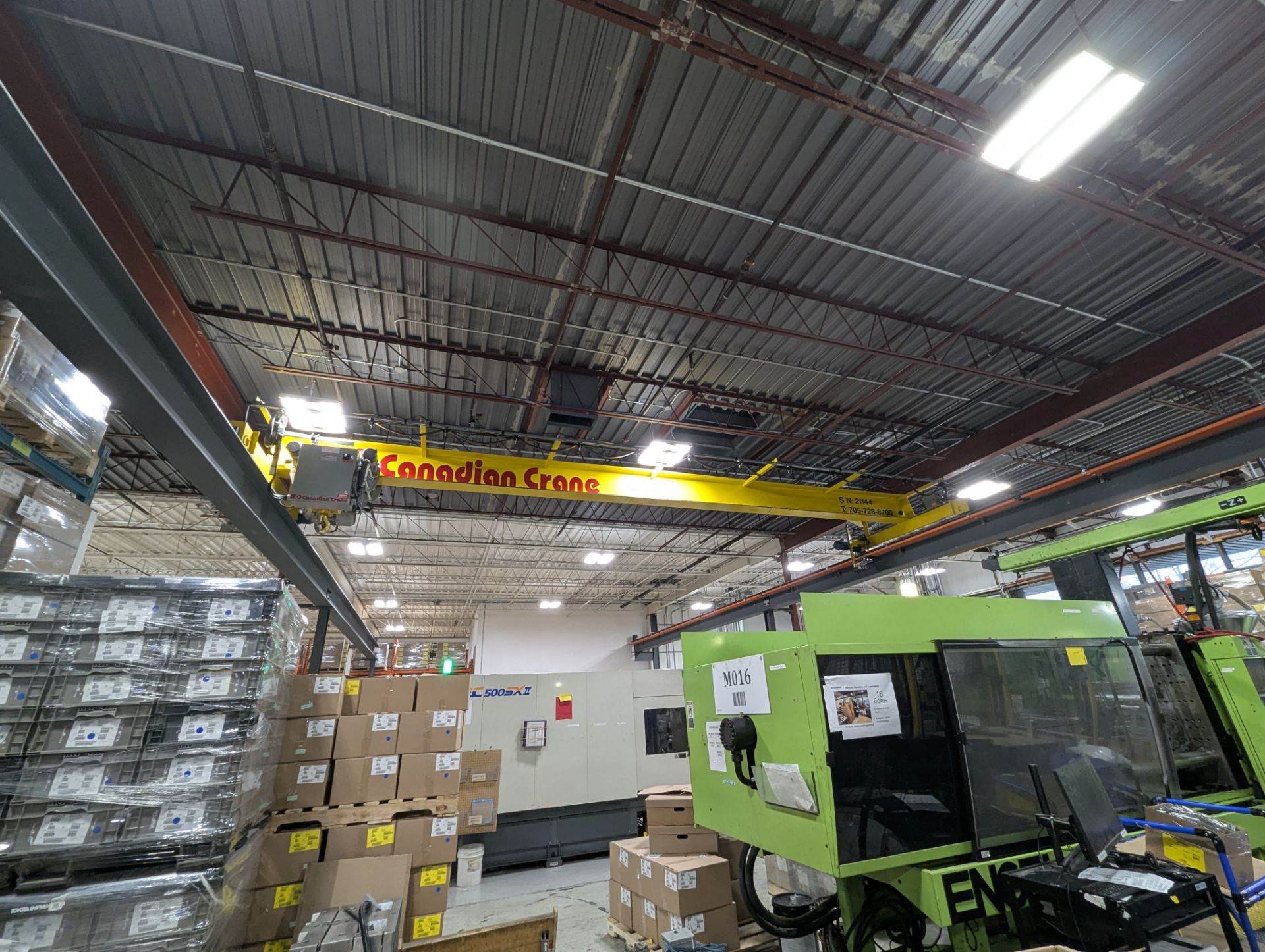 CANADIAN CRANE FREE STANDING CRANE SYSTEM, 5-TON CAP., 29’ BRIDGE SPAN ...
