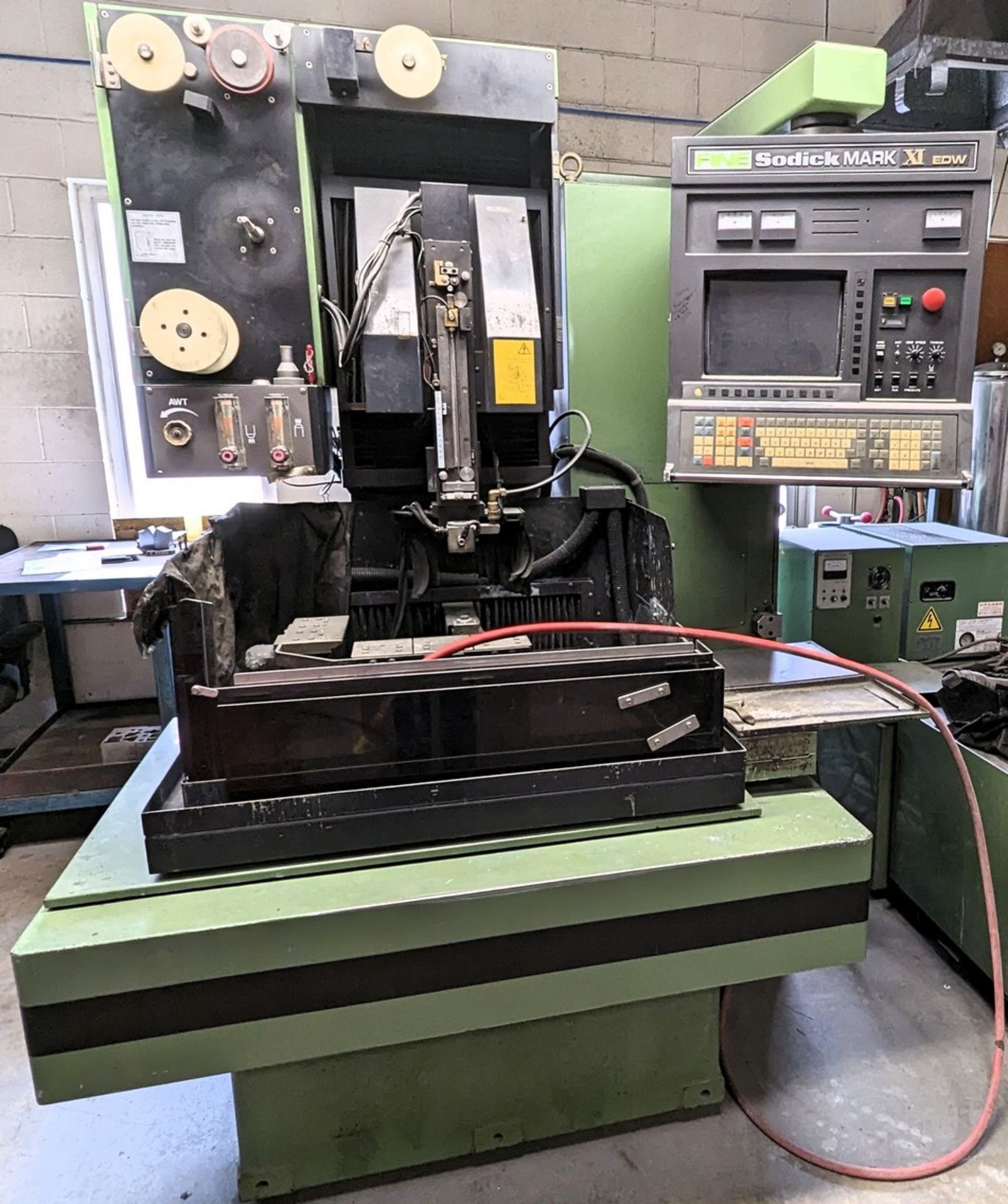 SODICK A350L CNC WIRE EDM, FINE SODICK MARK XI EDW CONTROL, S/N 288