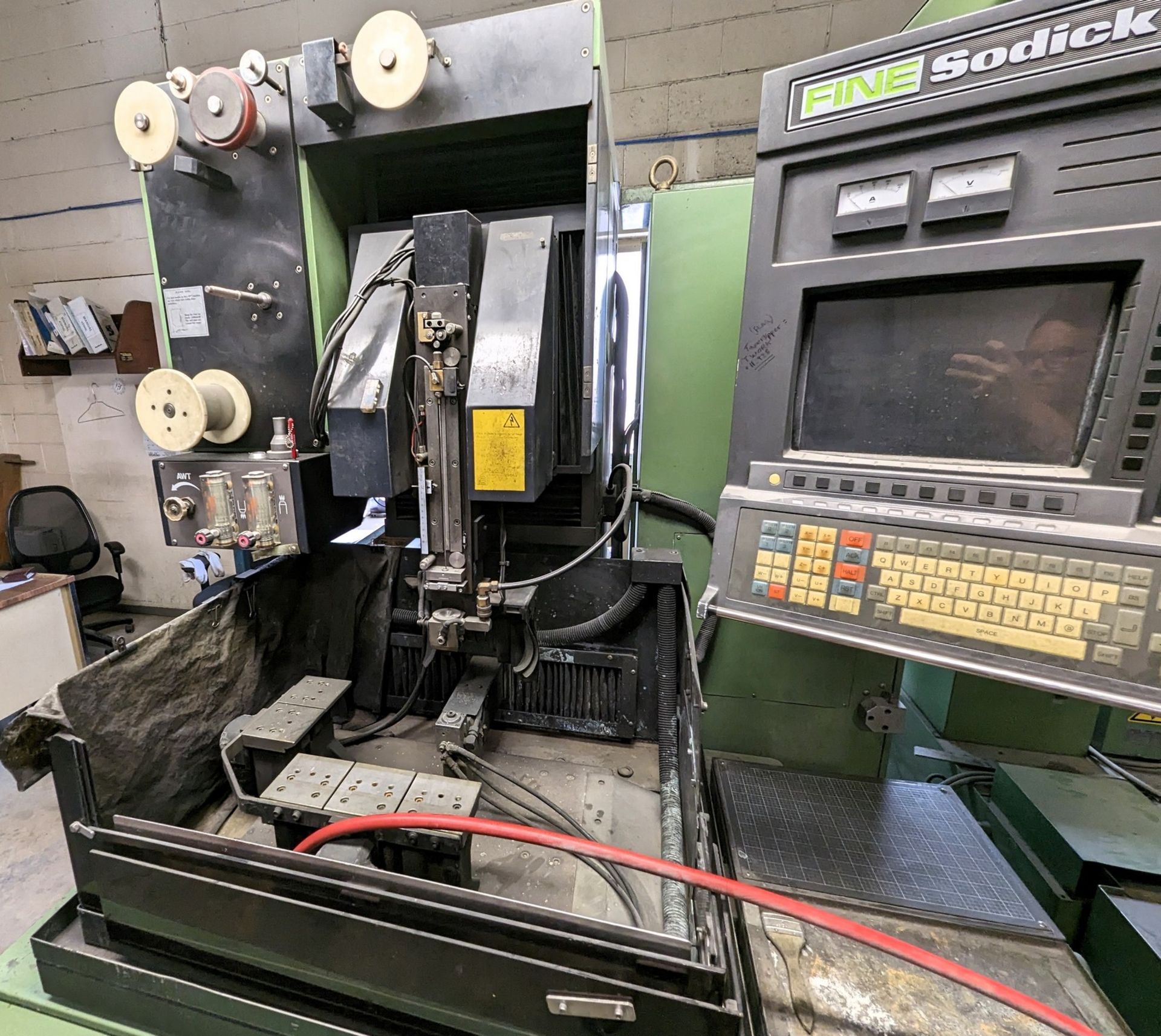 SODICK A350L CNC WIRE EDM, FINE SODICK MARK XI EDW CONTROL, S/N 288
