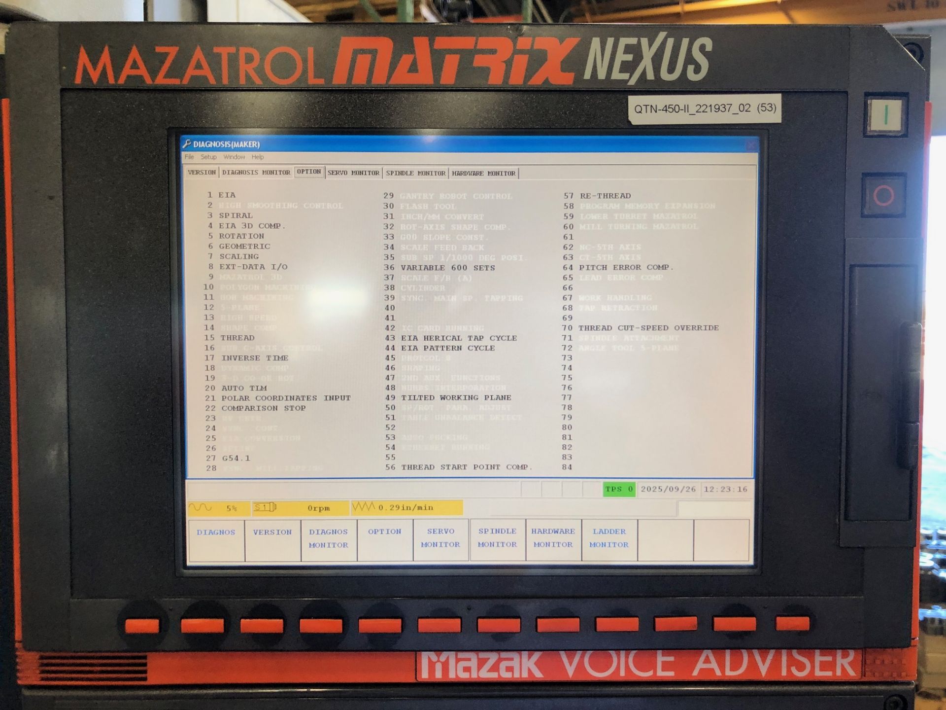 2010 MAZAK QUICK TURN NEXUS 450 II-1000 CNC LATHE, MAZATROL MATRIX ...