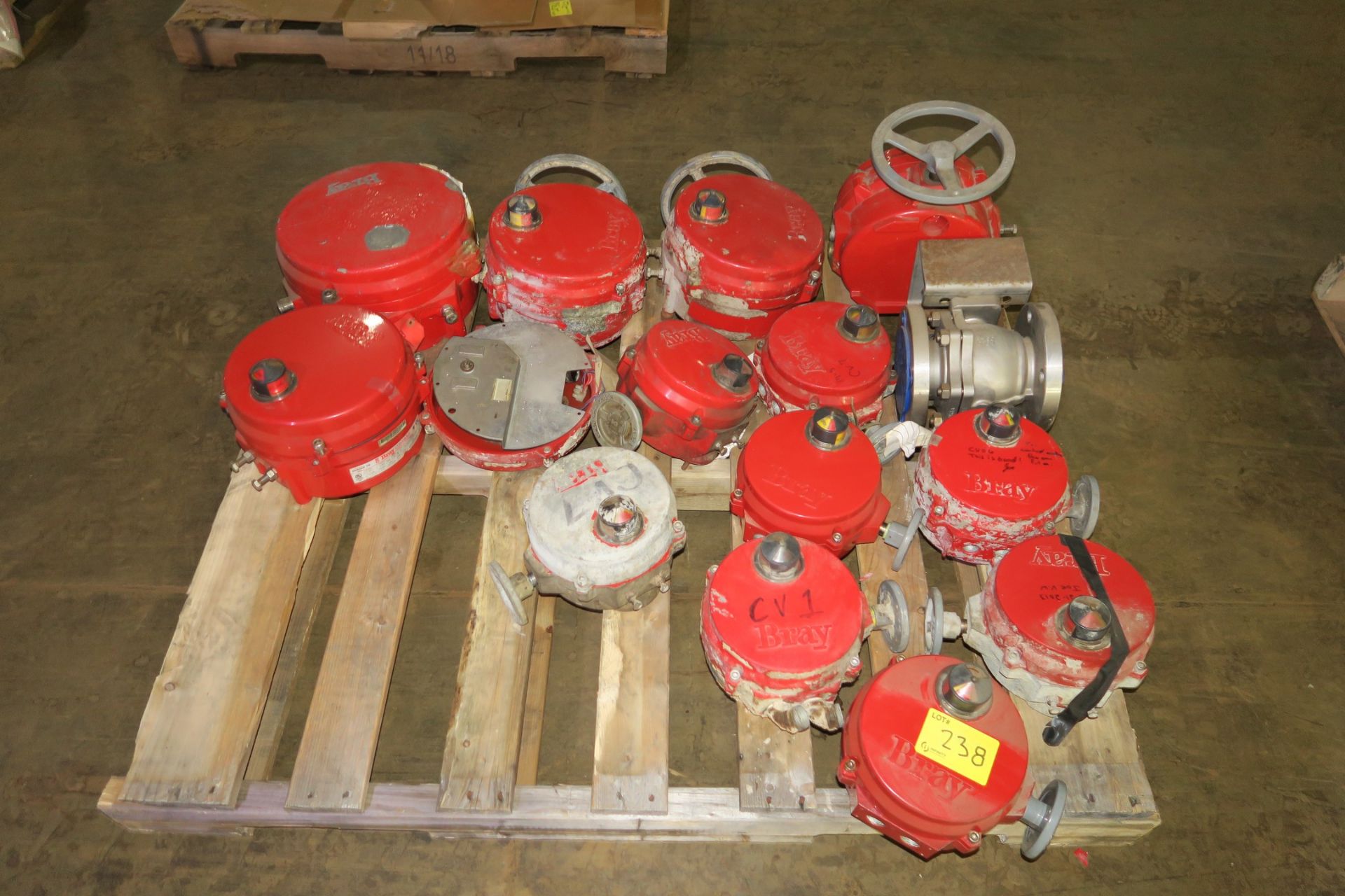 BRAY SERIES 70 MANUAL CONTROL W/ INDICATOR VARIOUS SIZES, 3" SS VALVE W ...