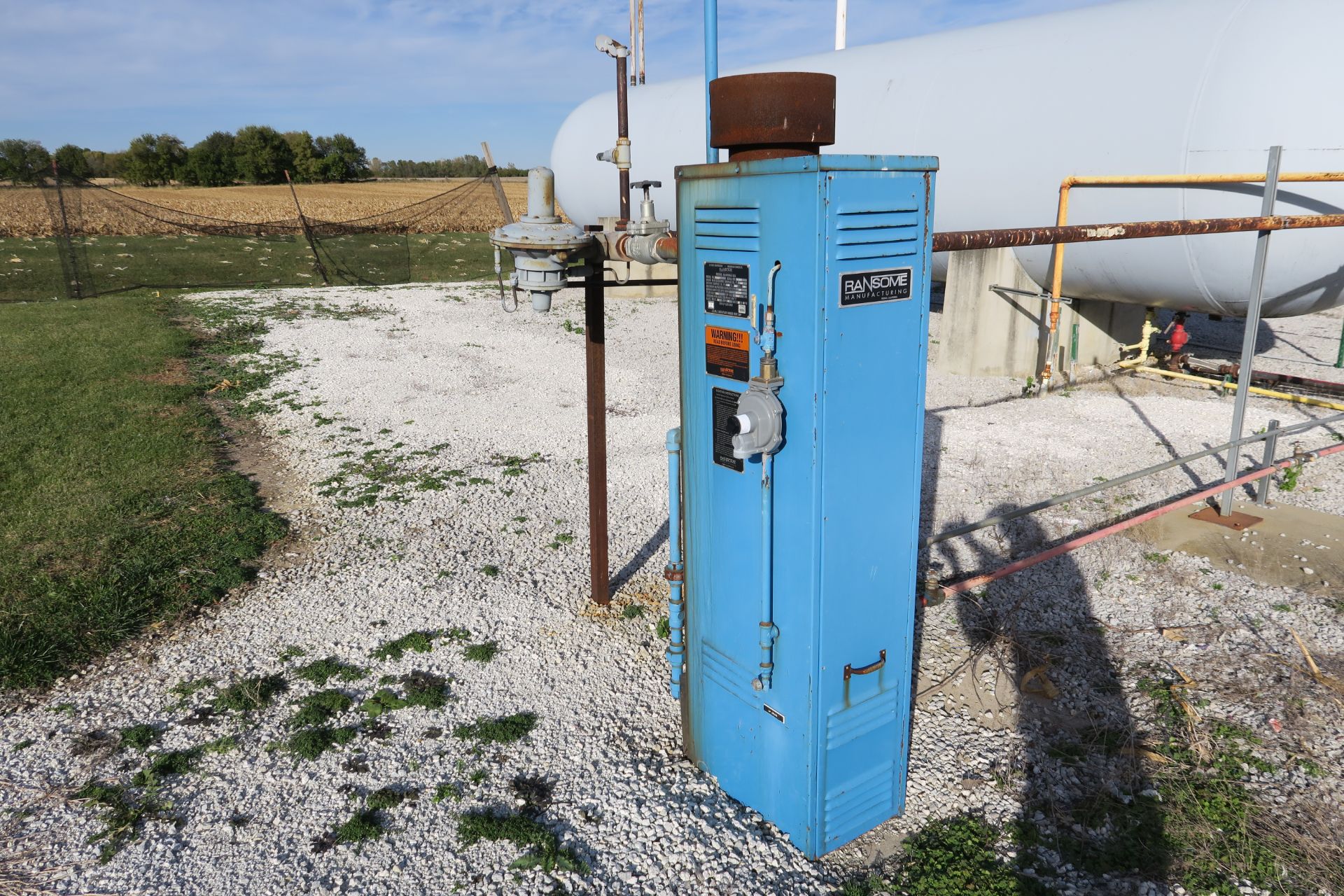 TRINITY STEEL 18,000 GALLON PROPANE STORAGE TANK RATED 250 PSI @ 125 ...