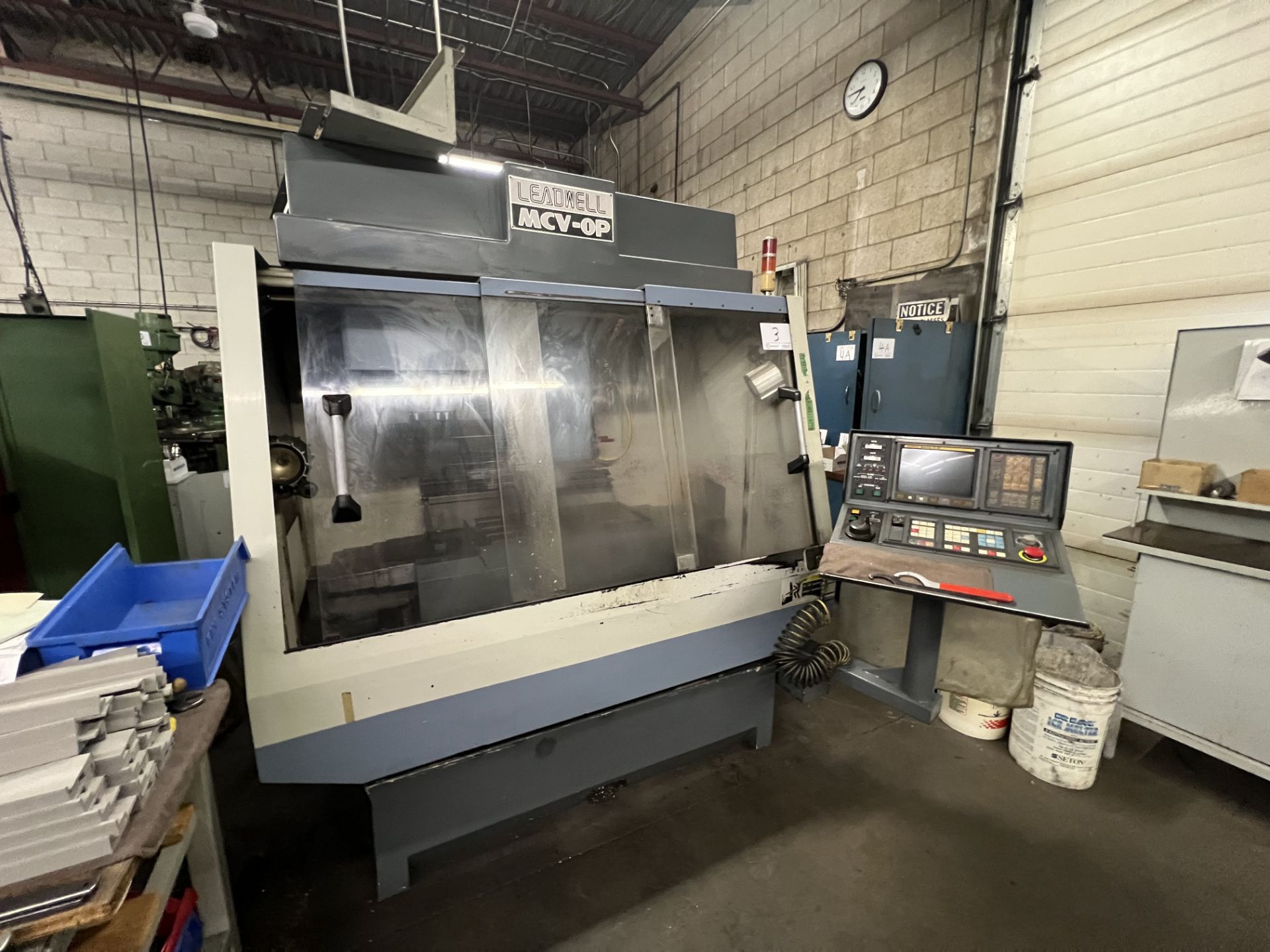 LEADWELL MCV-OP CNC VERTICAL MACHINING CENTER, FANUC SERIES O-M CNC ...