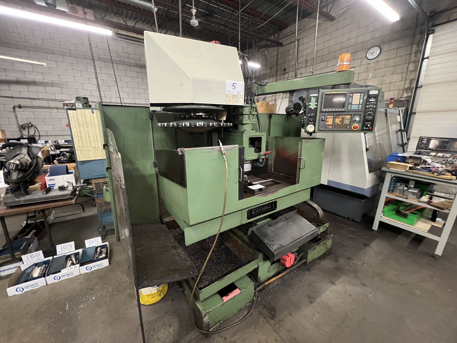 LEADWELL MCV-610S CNC VERTICAL MACHINING CENTER, FANU SERIES O-M CNC ...