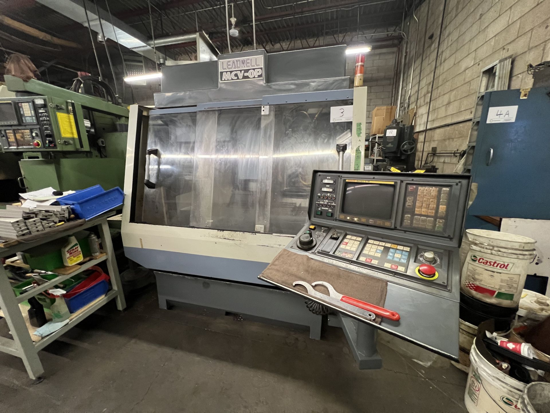 LEADWELL MCV-OP CNC VERTICAL MACHINING CENTER, FANUC SERIES O-M CNC ...