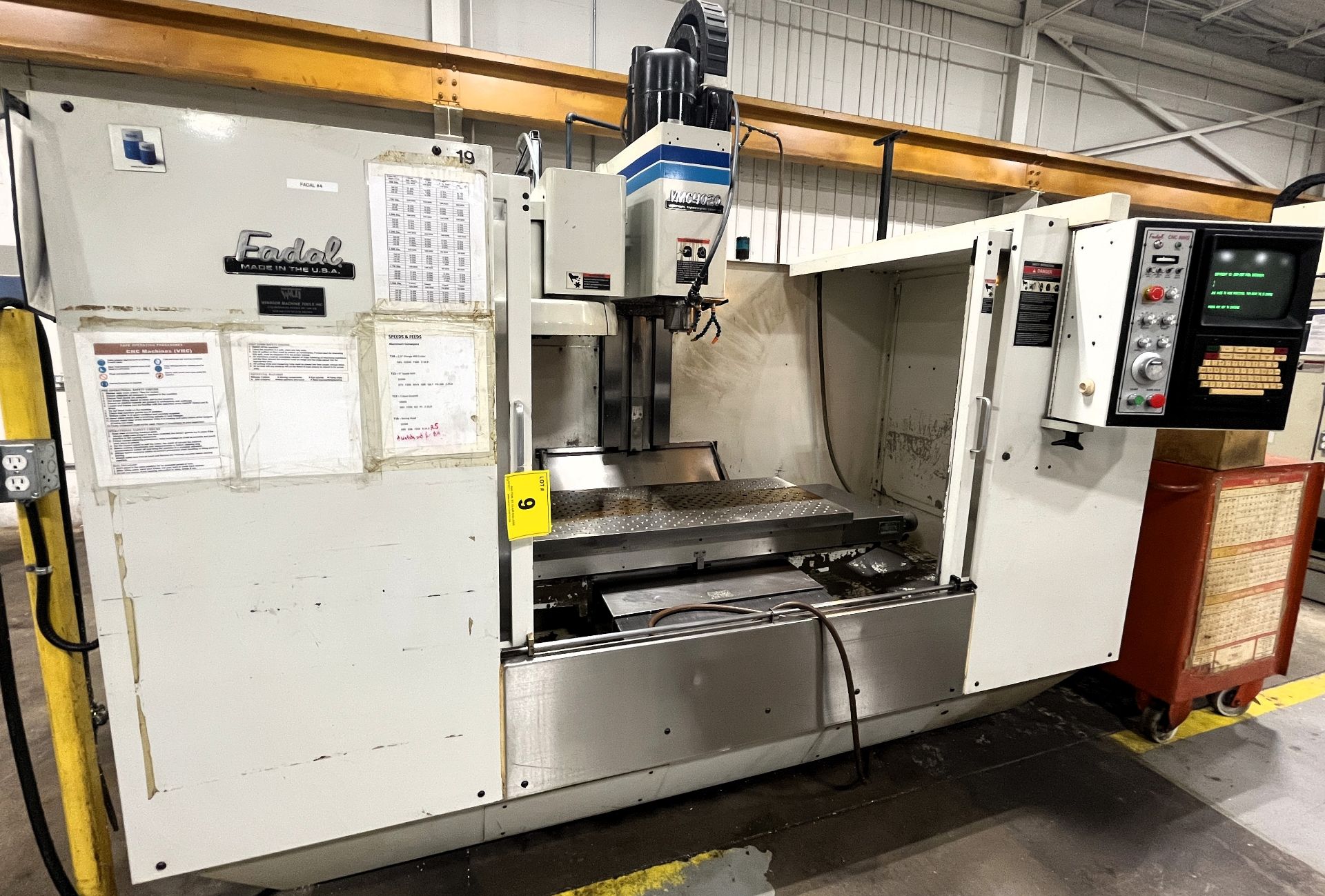 FADAL MODEL 906 VMC 4020HT CNC VERTICAL MACHINING CENTER, FADAL CNC ...