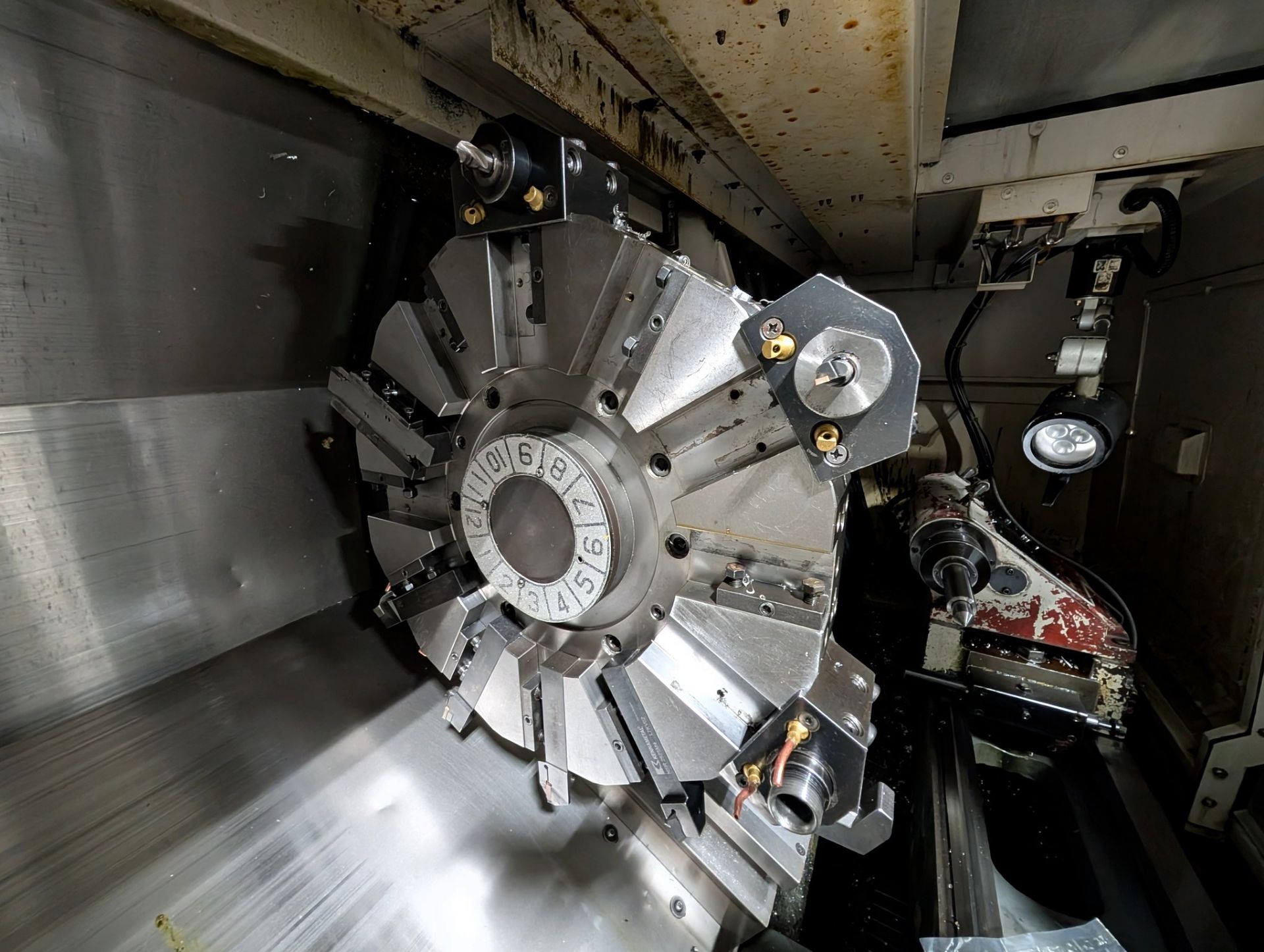 2012 OKUMA GENOS L400E CNC TURNING CENTER, OKUMA OSP-P200LA-R CNC ...