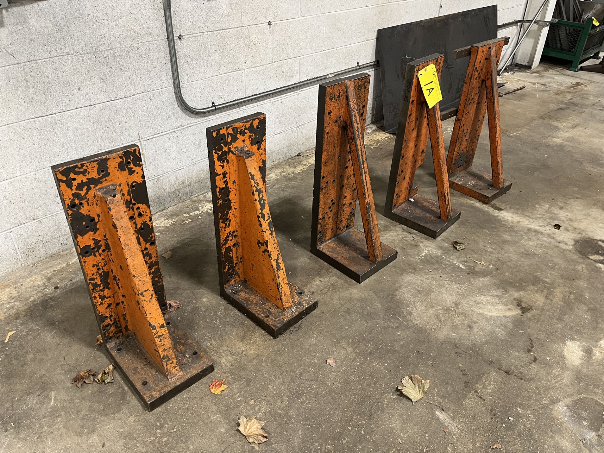 LOT OF (5) ANGLE PLATES, APPROX. 28" X 9"W X 13"H