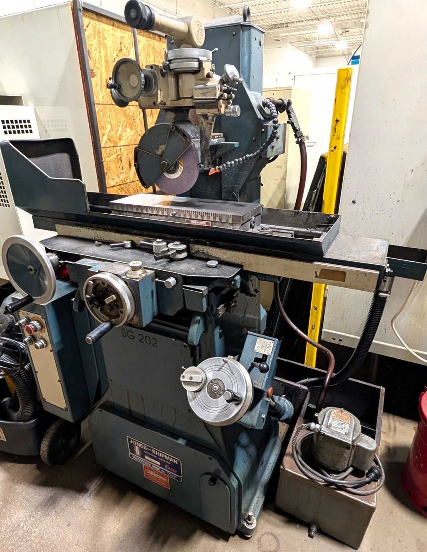 JONES-SHIPMAN 540P SURFACE GRINDER, 6" X 18" MAGNETIC CHUCK, S/N BO ...