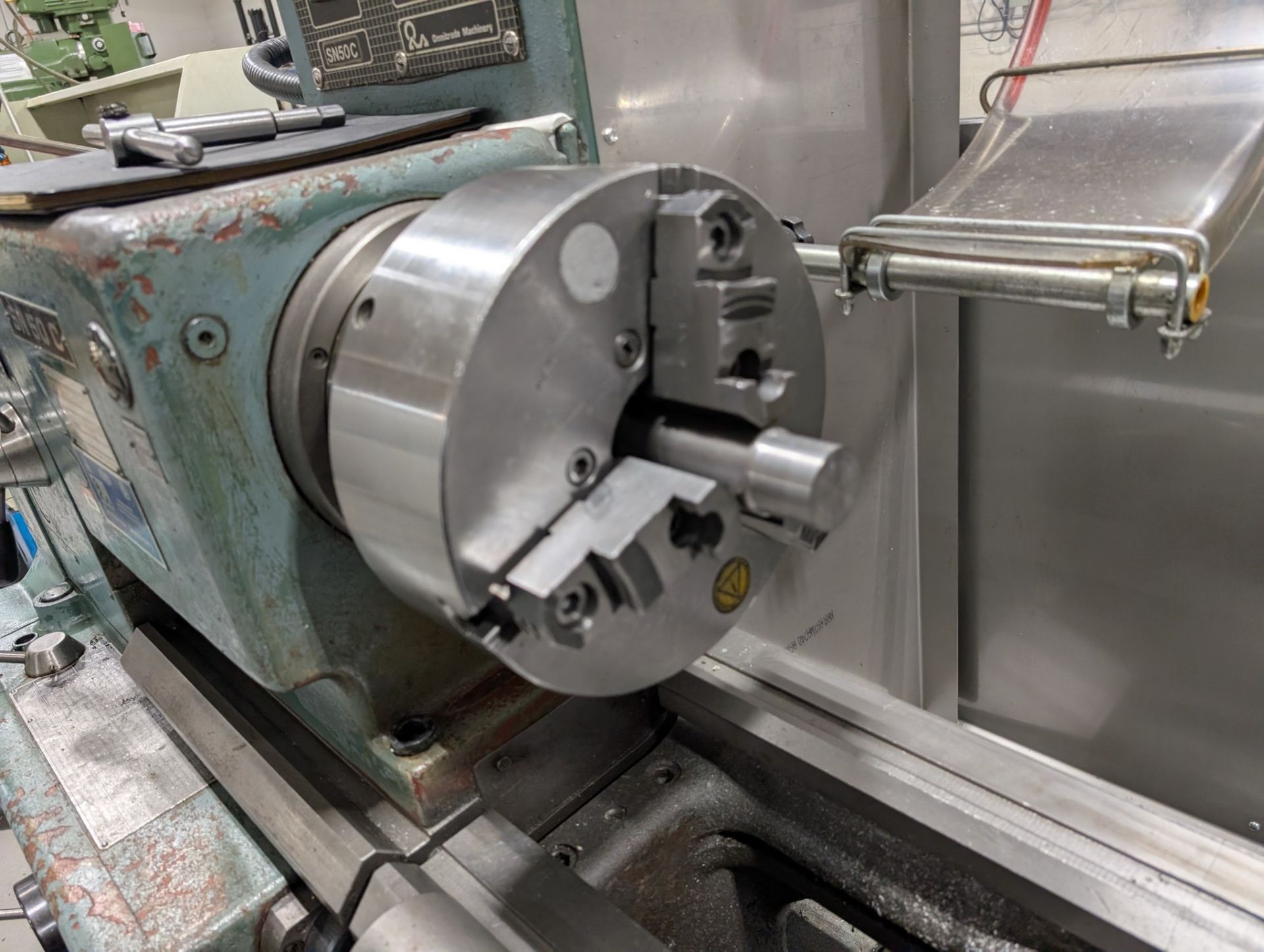 TOS SN50C LATHE, NEWALL NMS300 DRO, 10" 3-JAW CHUCK, 20" SWING, 34" BED ...