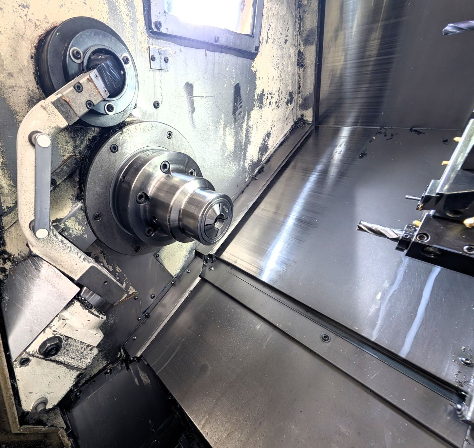 2004 OKUMA SPACE TURN LB200C CNC TURNING CENTER, OKUMA OSP-E100L CNC ...