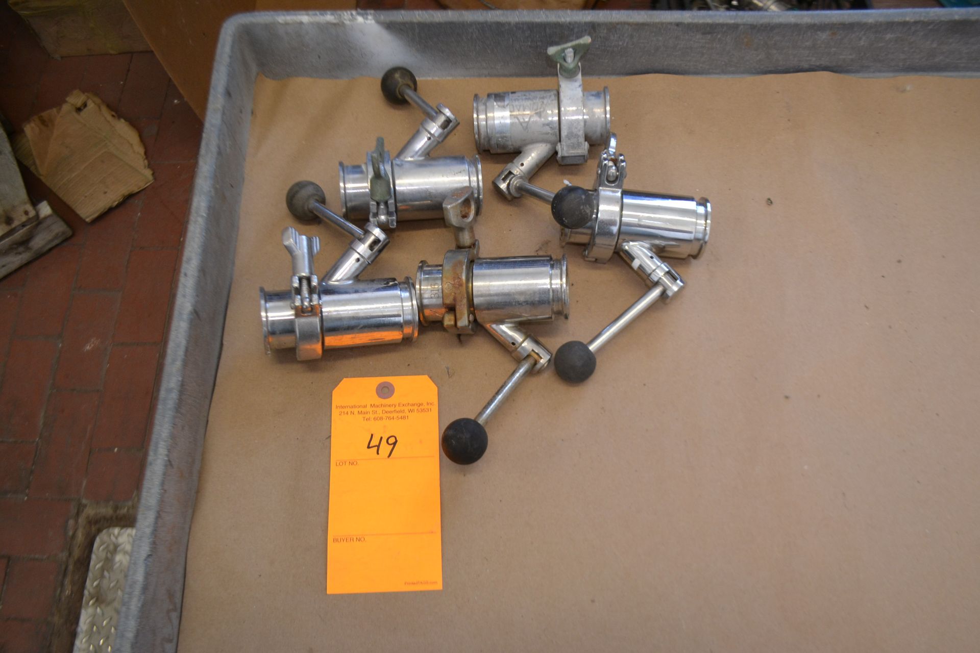 1.5" LUMACO S/S BUTTERFLY VALVES