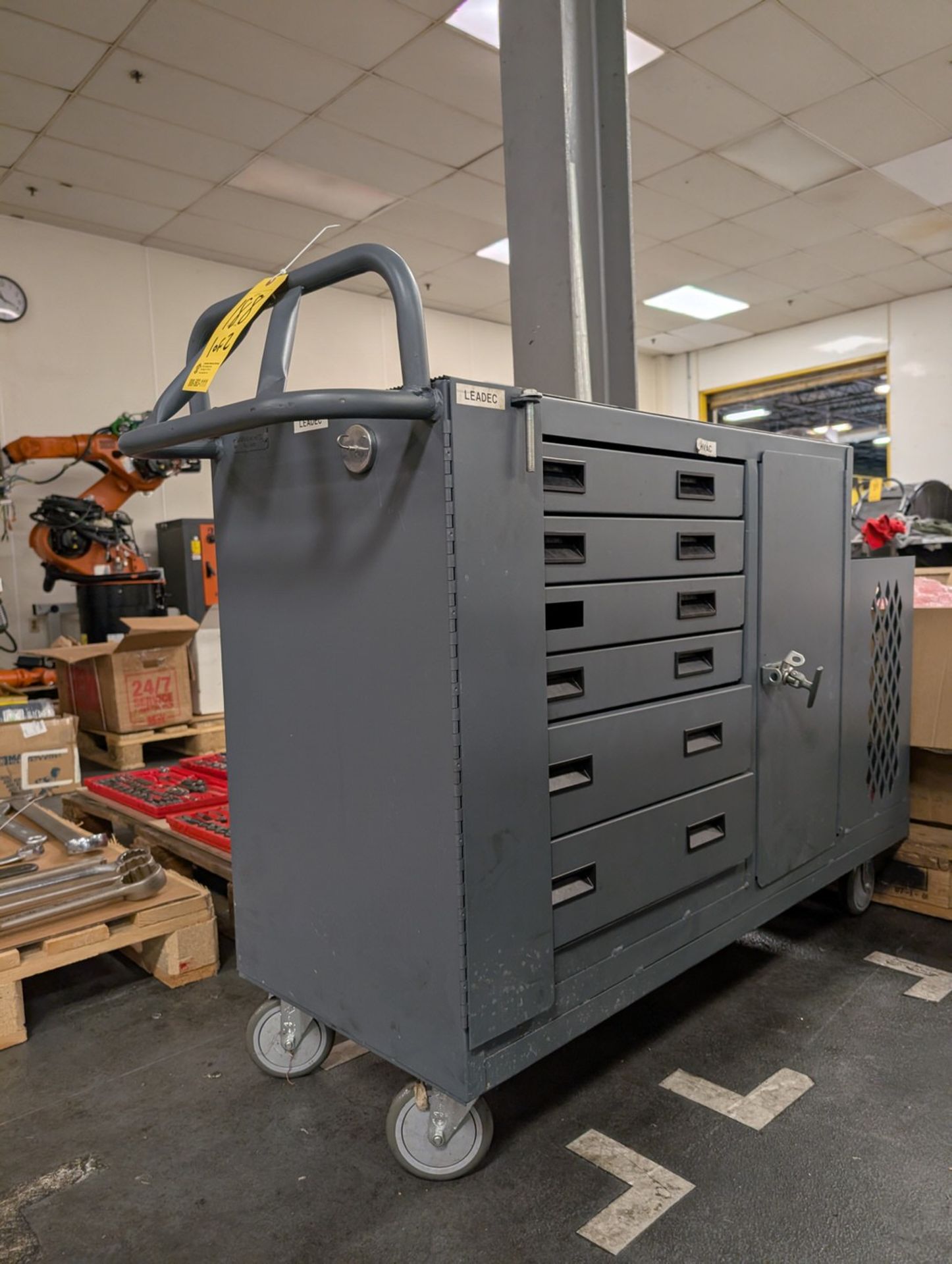 (2) Rolling Tool Box Carts W/ Contents