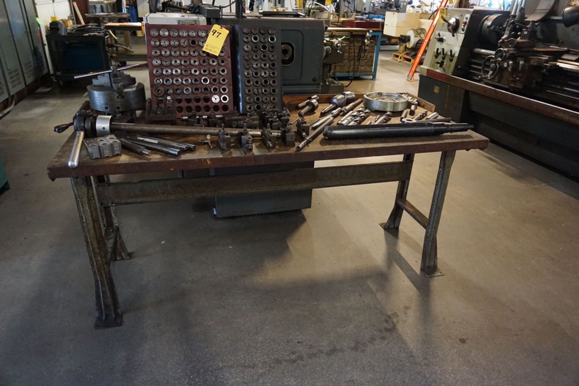Work Bench w/ Lathe Tooling as Shown