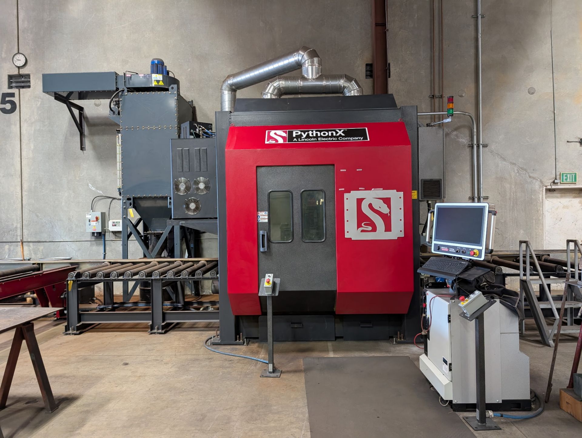 2018 LE Python X2 CNC Plasma Coping Machine 480/60/3 W/ Lincoln Ele ...