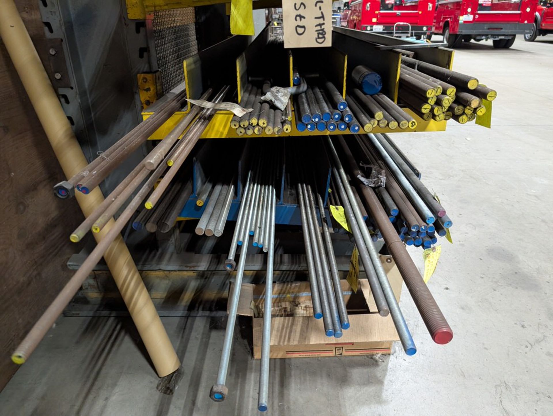 Assorted Raw Material To Include But Not Limited To: Flat Bar, Threaded ...