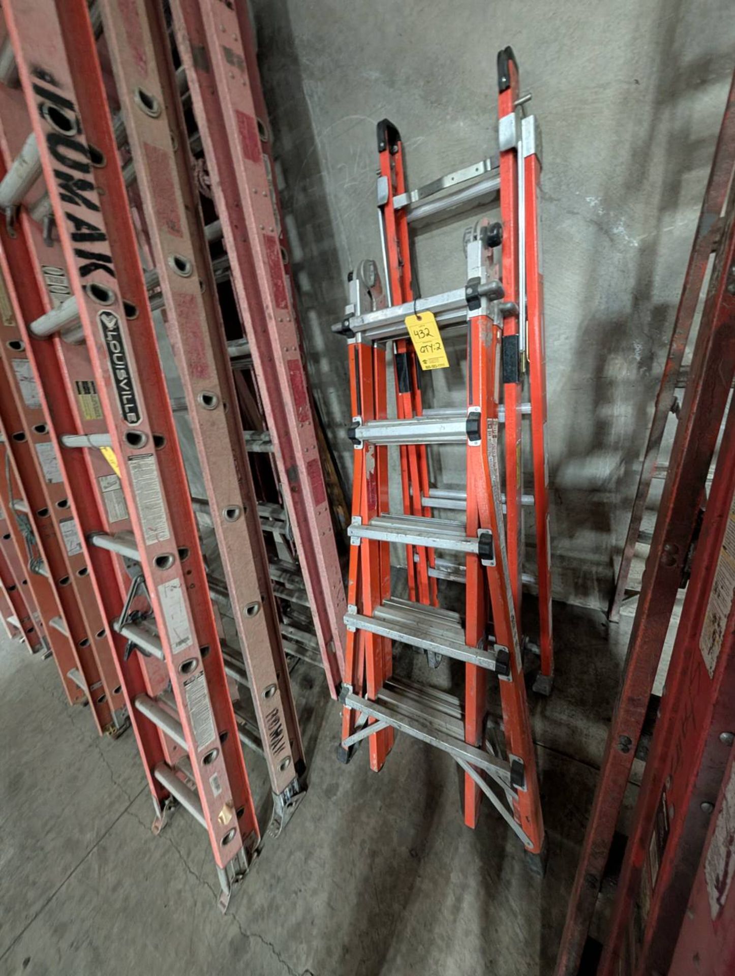 (2) Assorted Articulated Ladders