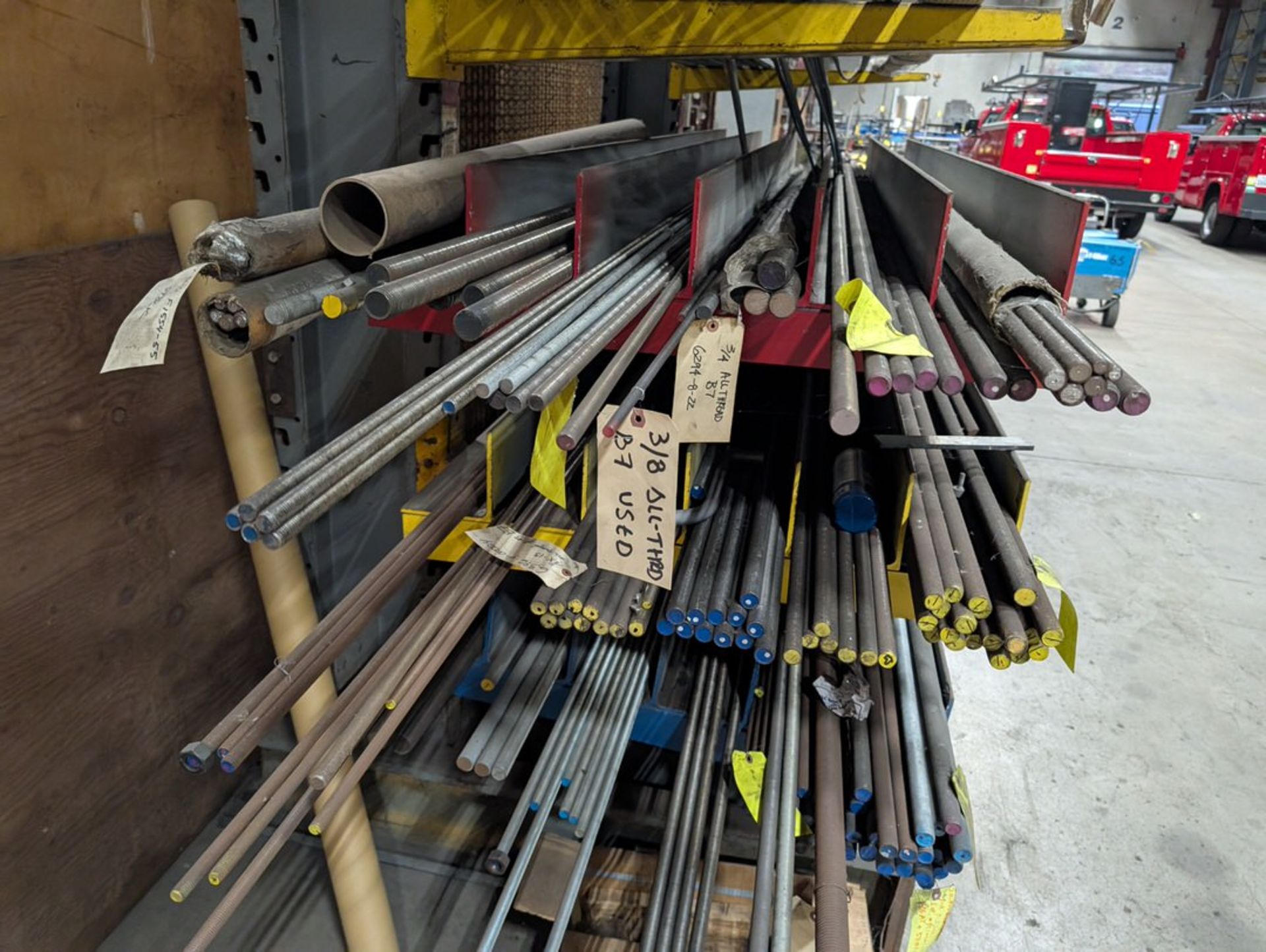 Assorted Raw Material To Include But Not Limited To: Flat Bar, Threaded ...