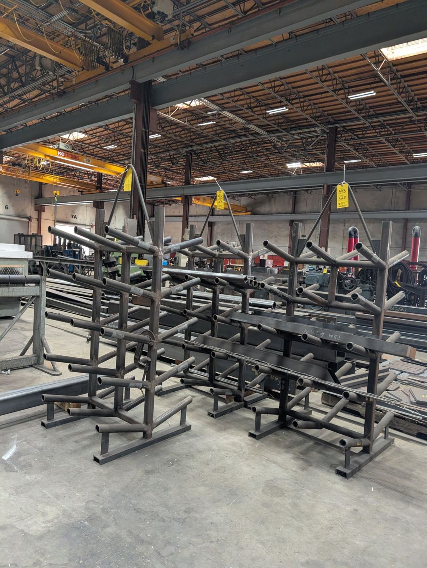 (3) Material Racks 30" x 28" x 70"H
