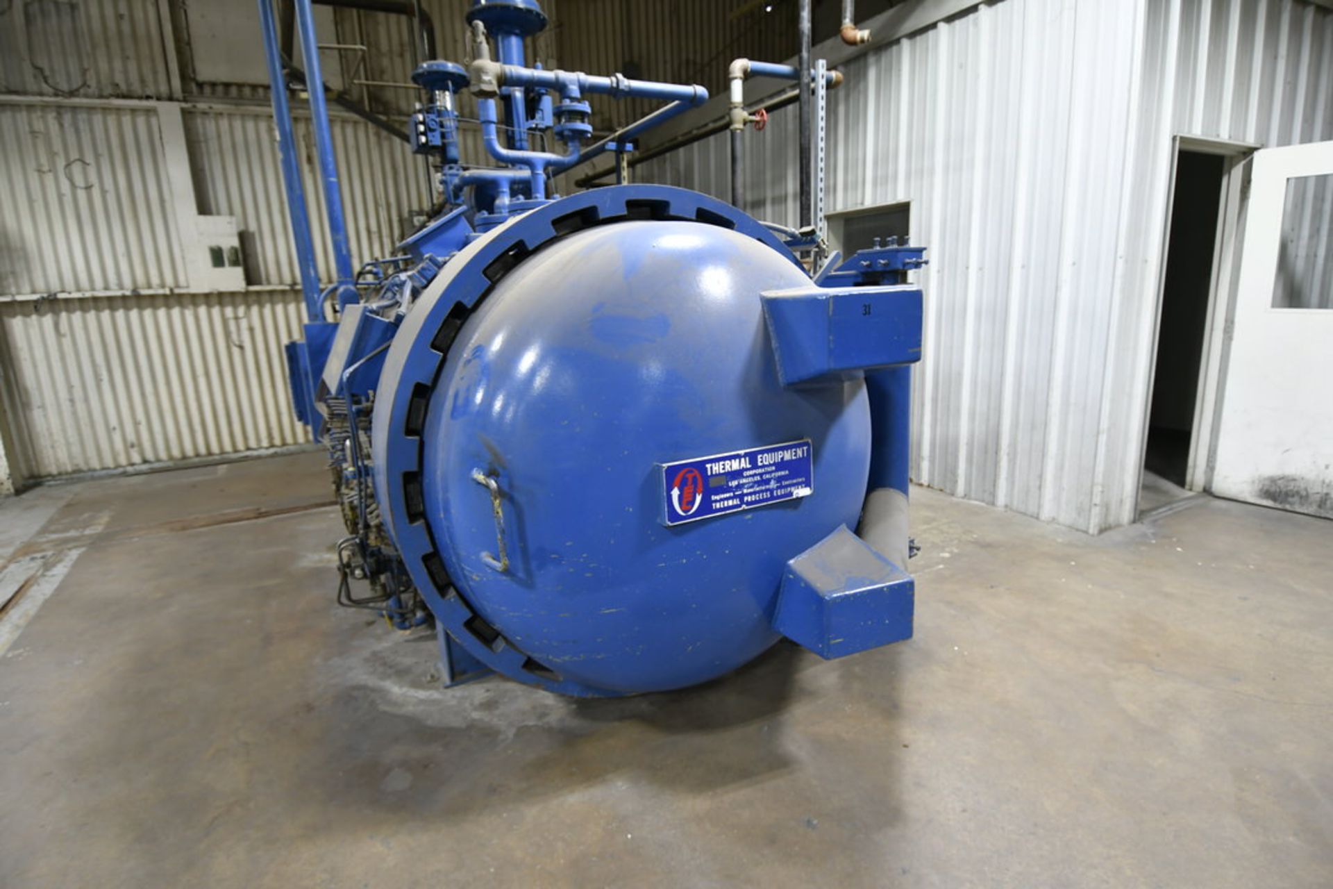 THERMAL EQUIPMENT COMPANY AUTOCLAVE, NEW 1988, 36" DIA. X 76" L. SHELL ...