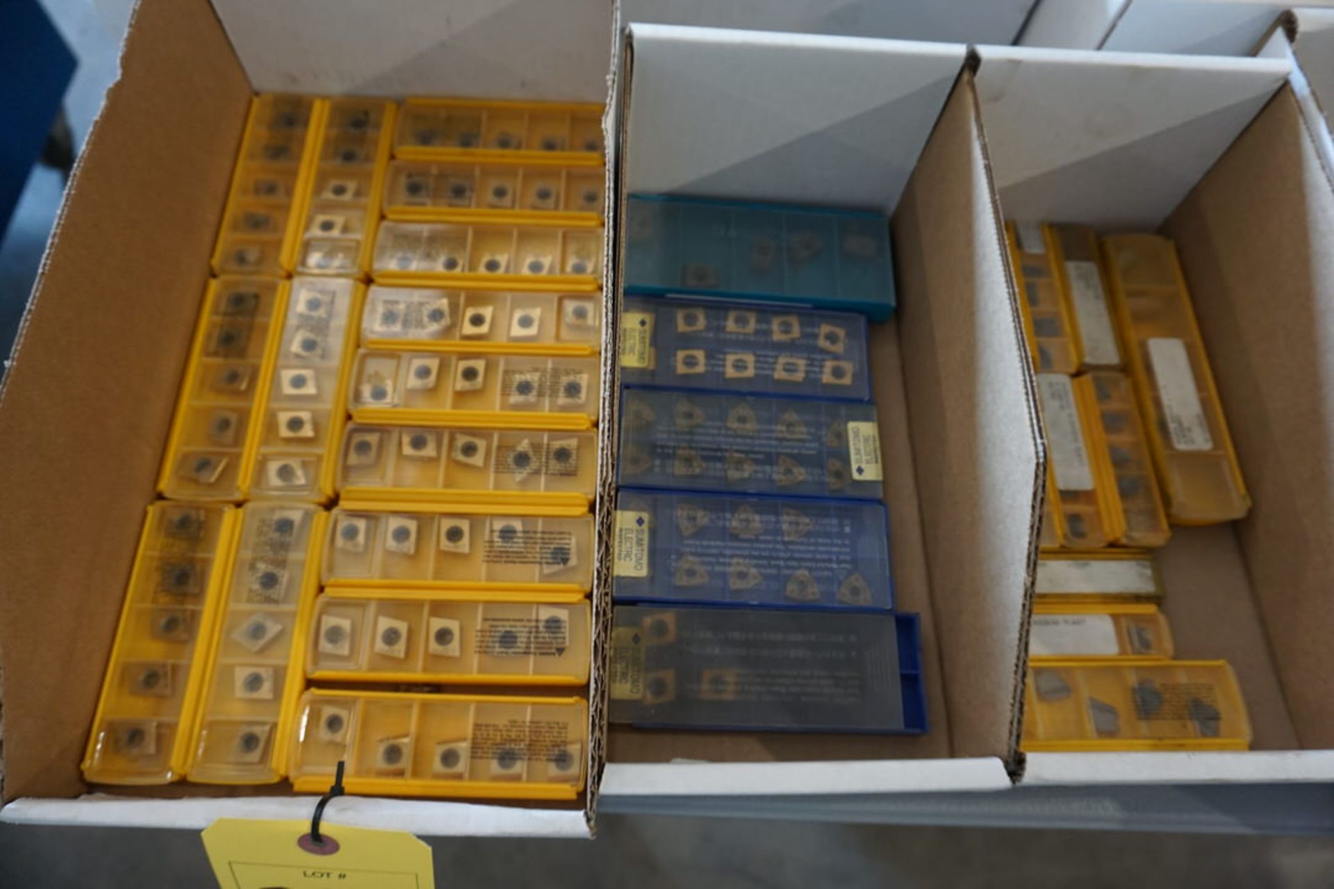 (4) ASSORT CARBIDE INSERTS (BOXES)