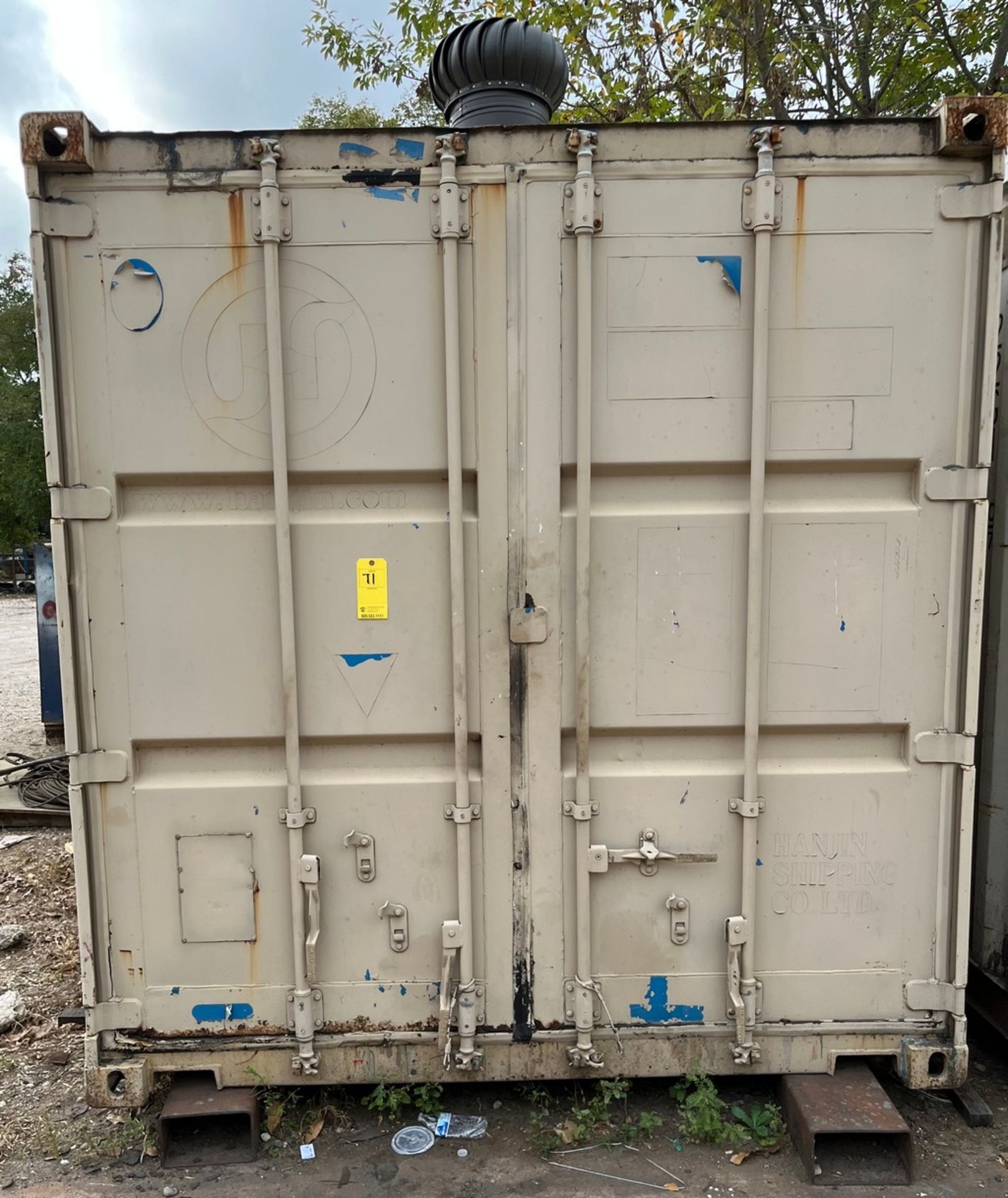 Conex Shipping Container w/ Vented Roof, 8' W x 20' L x 8.5' H