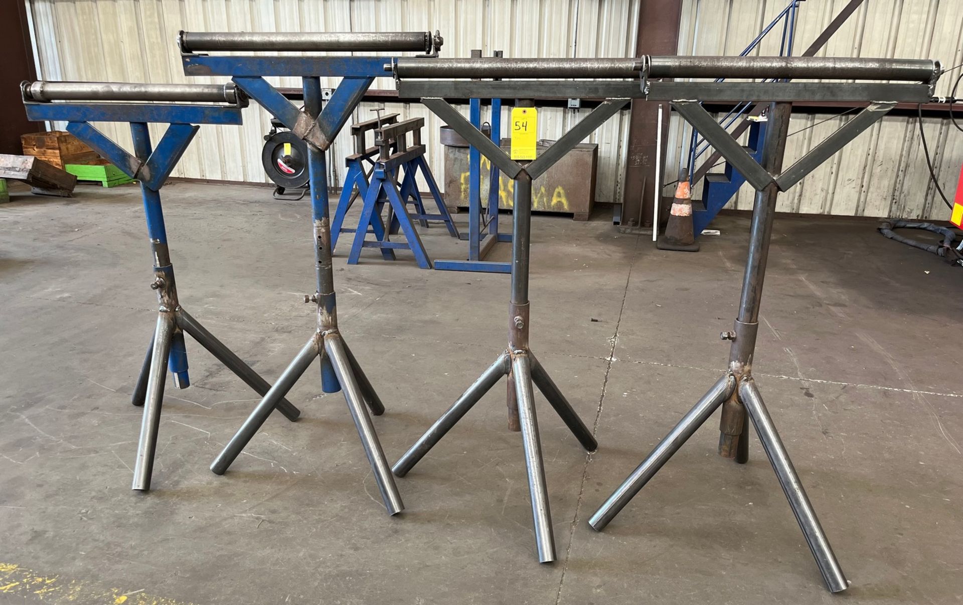 (4) Roller Material Stands, 33