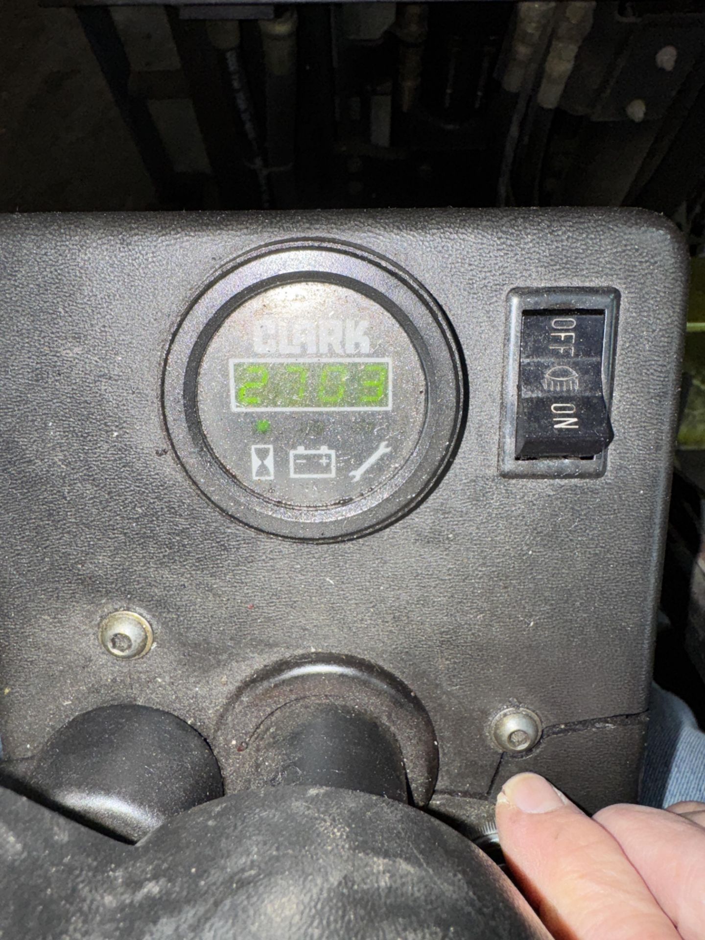 Clark TM15 Electric Forklift, S/N TM247-0272-9340, 2,703 Hours, 188 ...